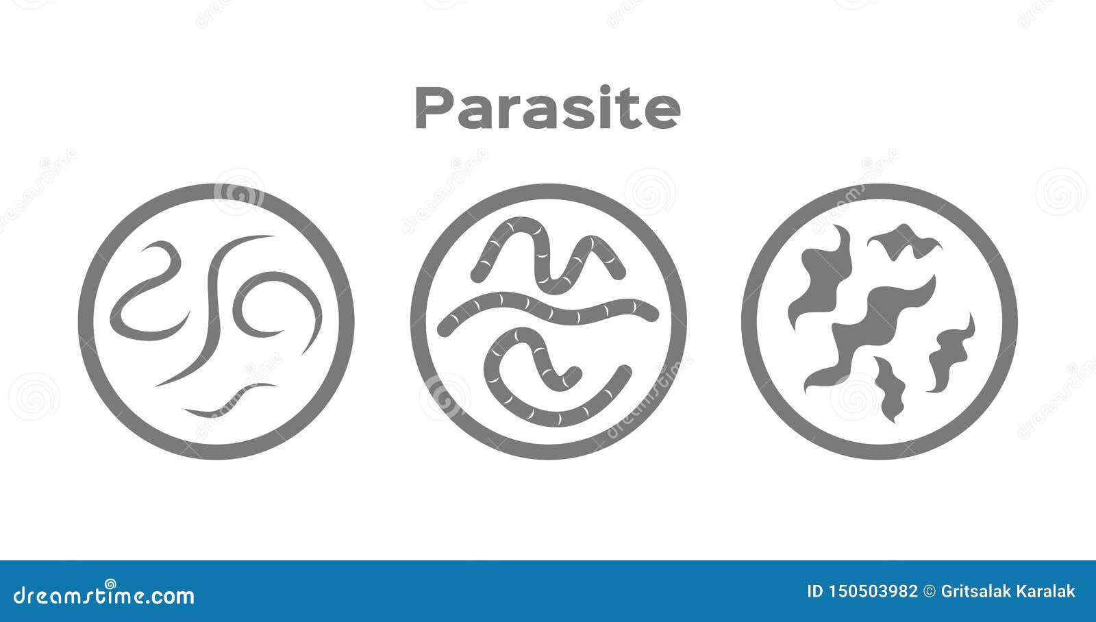 Parasite in human icon stock vector. Illustration of human - 150503982