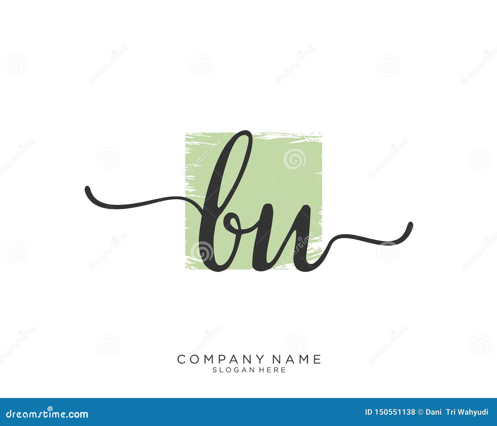BU Initial Handwriting Logo Concept Stock Vector - Illustration of ...