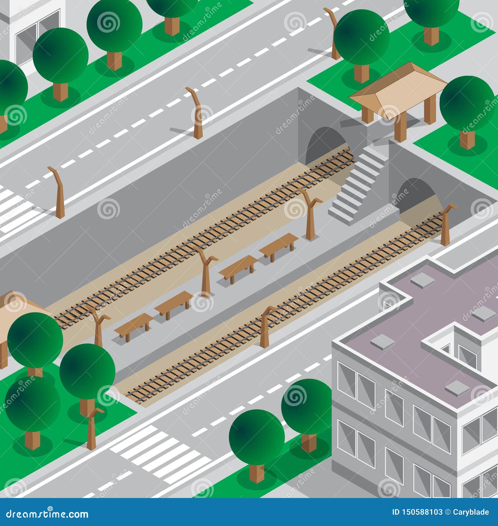 Metro station. stock vector. Illustration of line, metro - 150588103