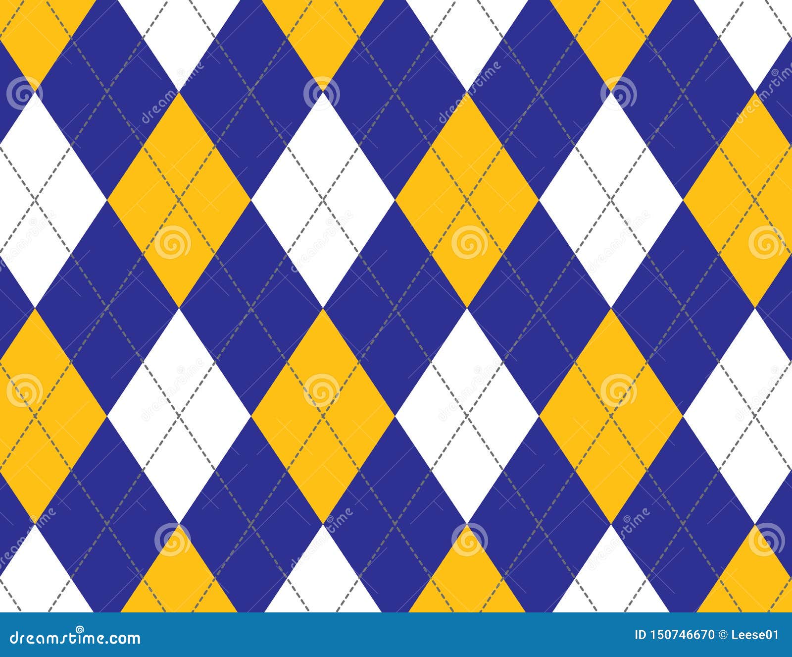 Blue and Yellow Argyle Background Stock Vector - Illustration of ...