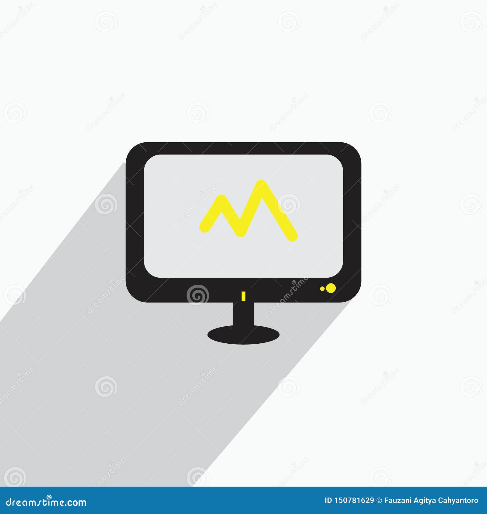 Monitor Game Illustrations or Icon Logo Concept Stock Illustration ...