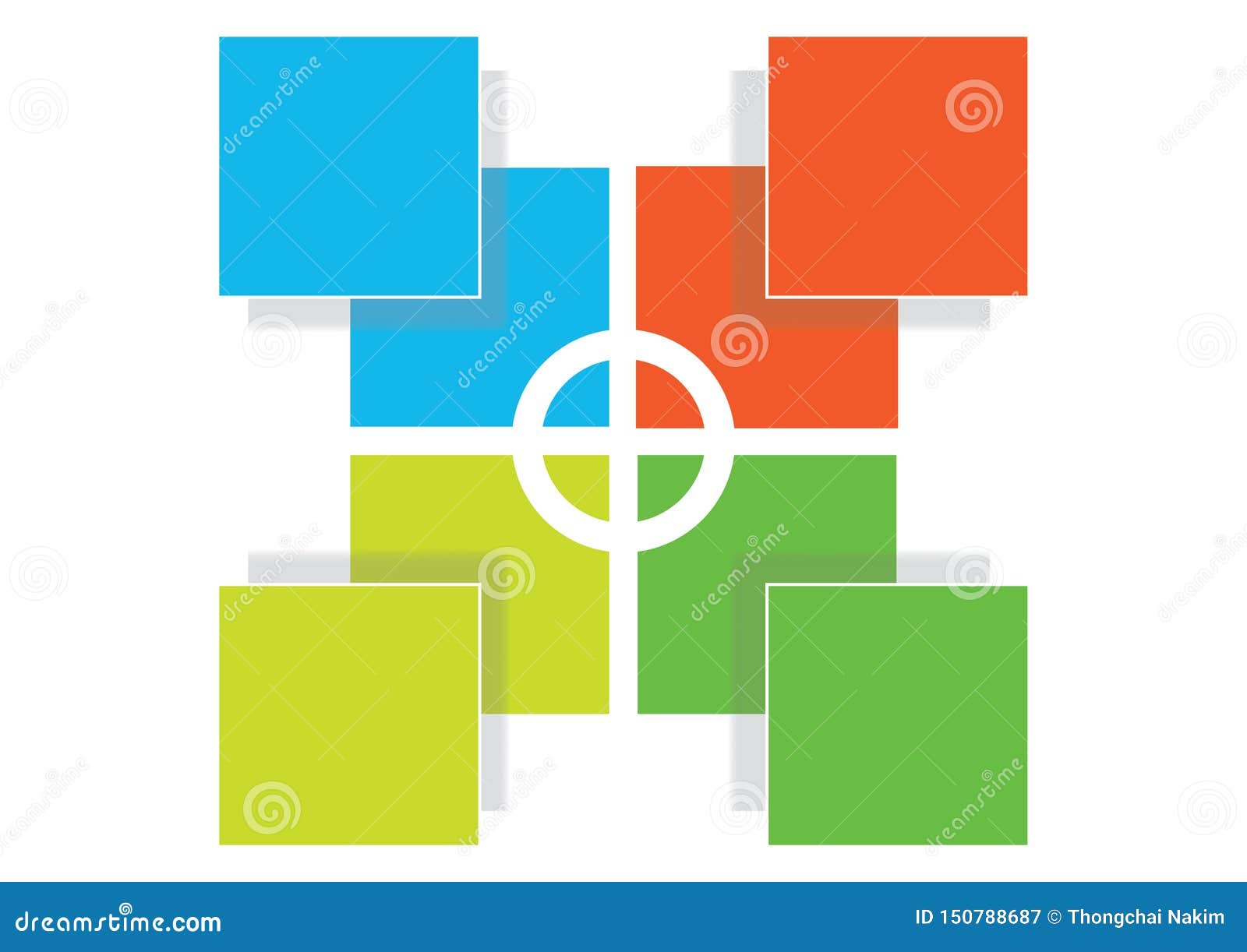 Object Logo Square Colorful. Stock Vector - Illustration of banner ...