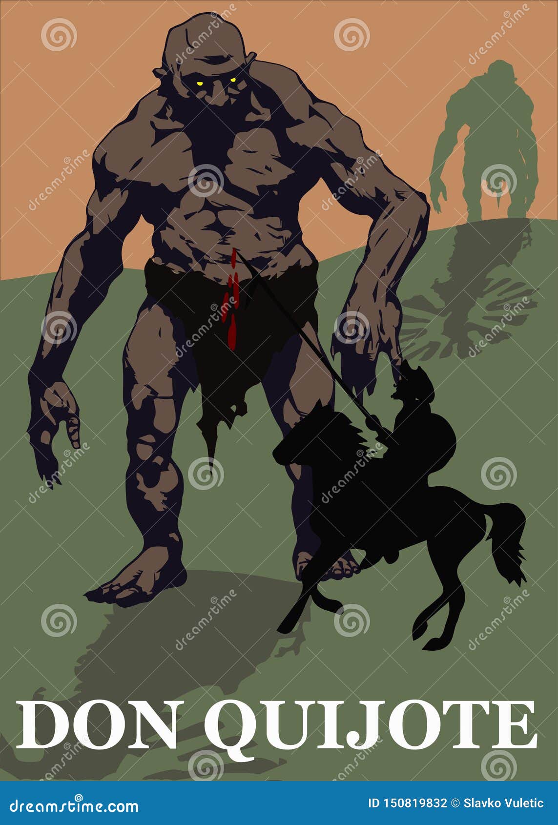 Don Quijote (Quixote) - An Hand Drawn Vector Sketch, Freehand ...