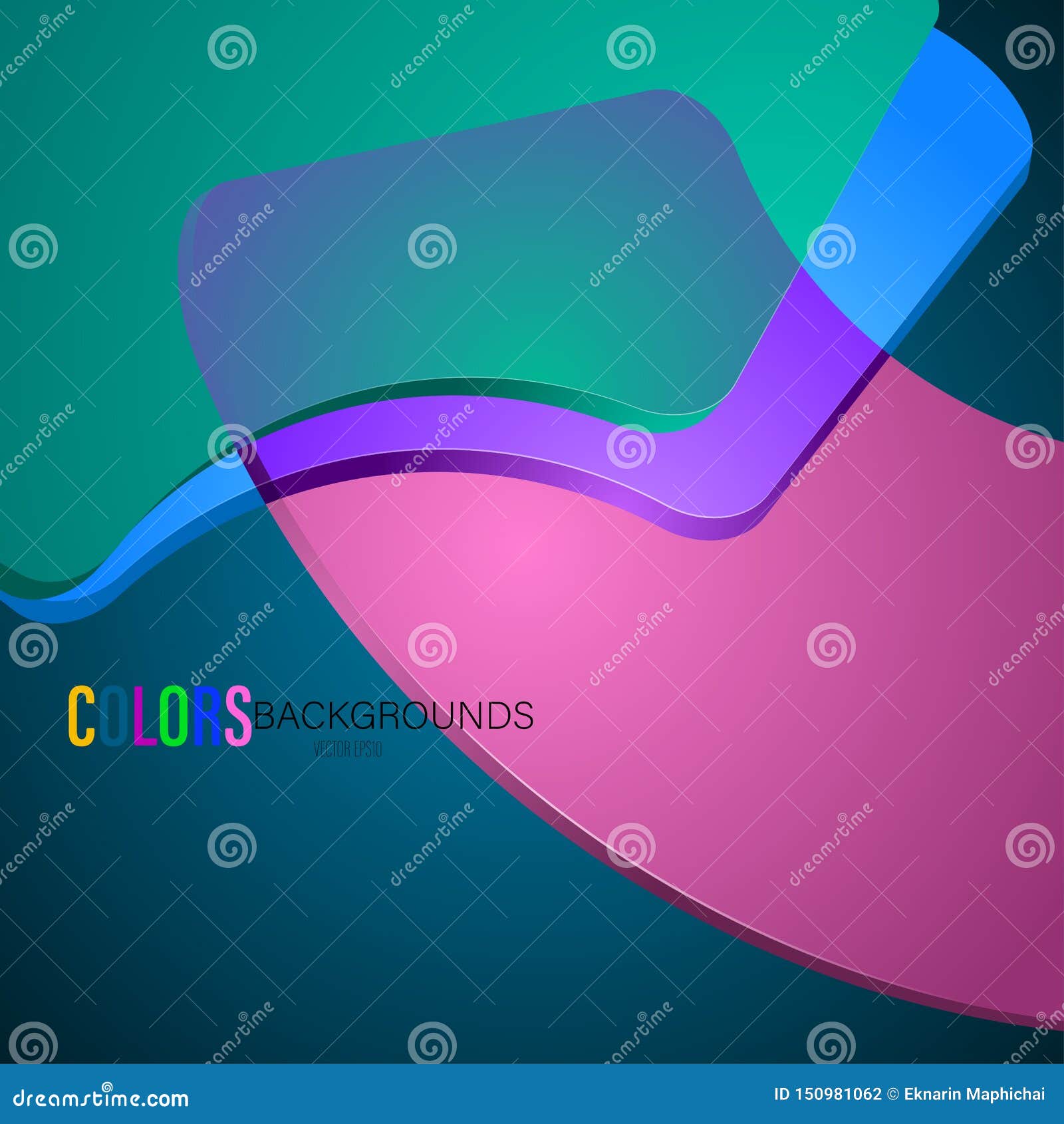 Beautiful Colors Scene Vector Backgrounds Stock Vector - Illustration ...