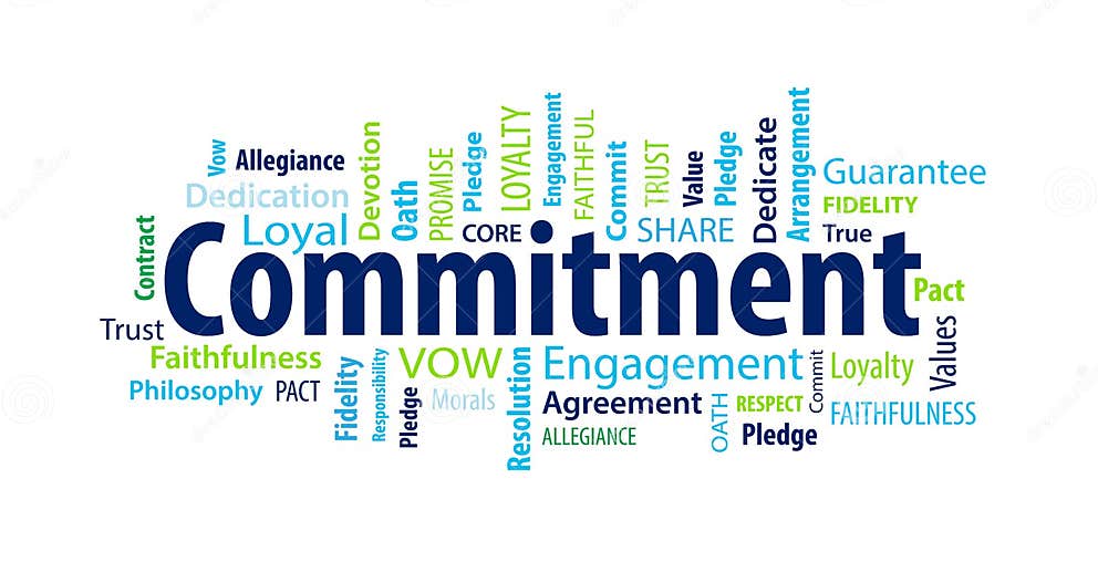Commitment Word Cloud stock vector. Illustration of dedicate - 150997846