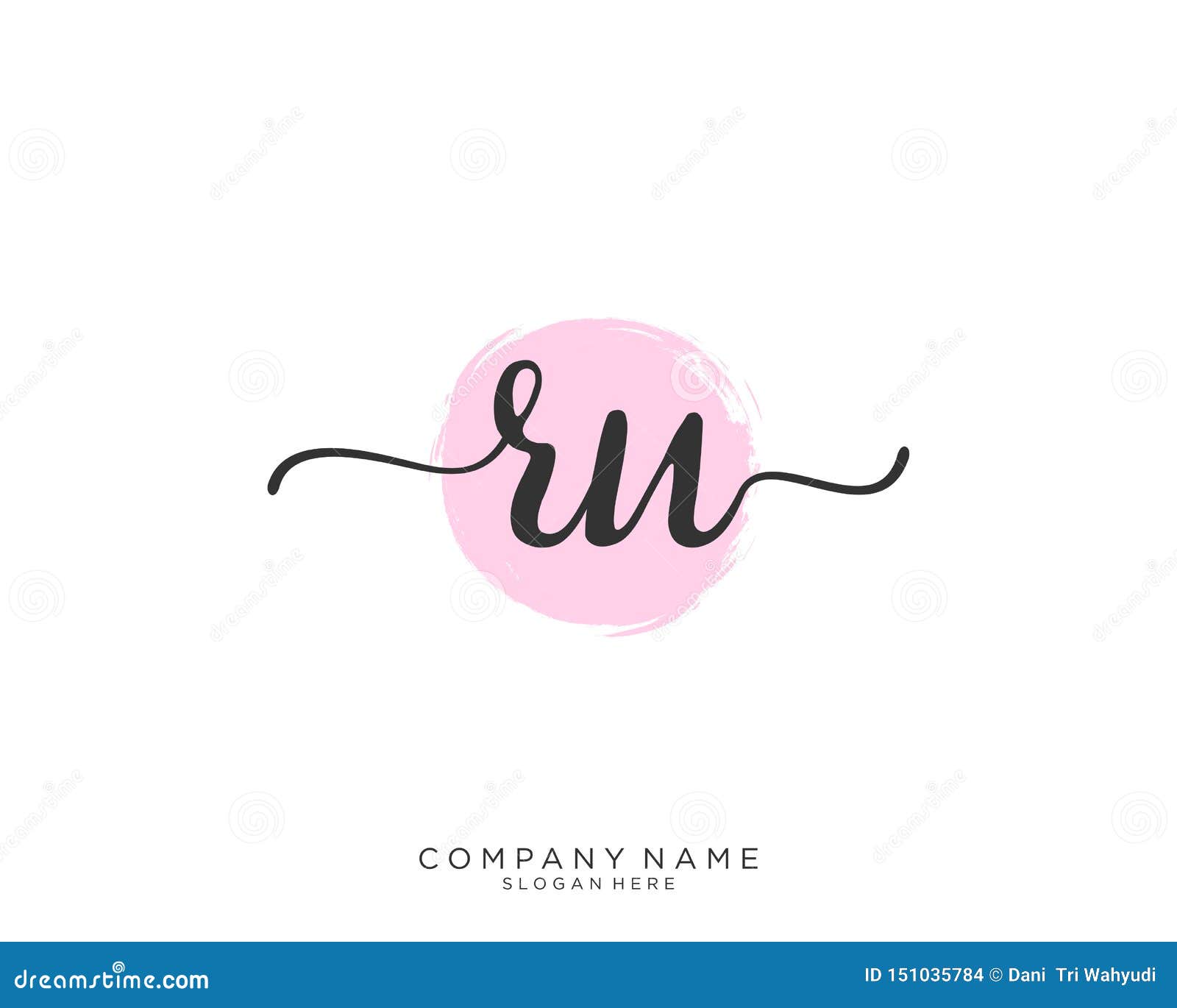 RU Initial Handwriting Logo Concept Stock Illustration - Illustration ...