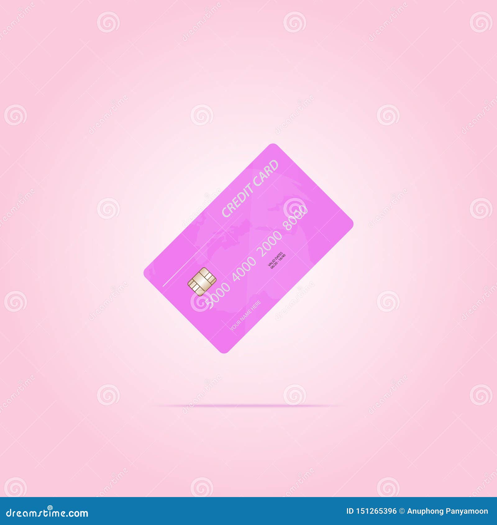 Credit Card Vector Designs on Pink Background Stock Vector ...