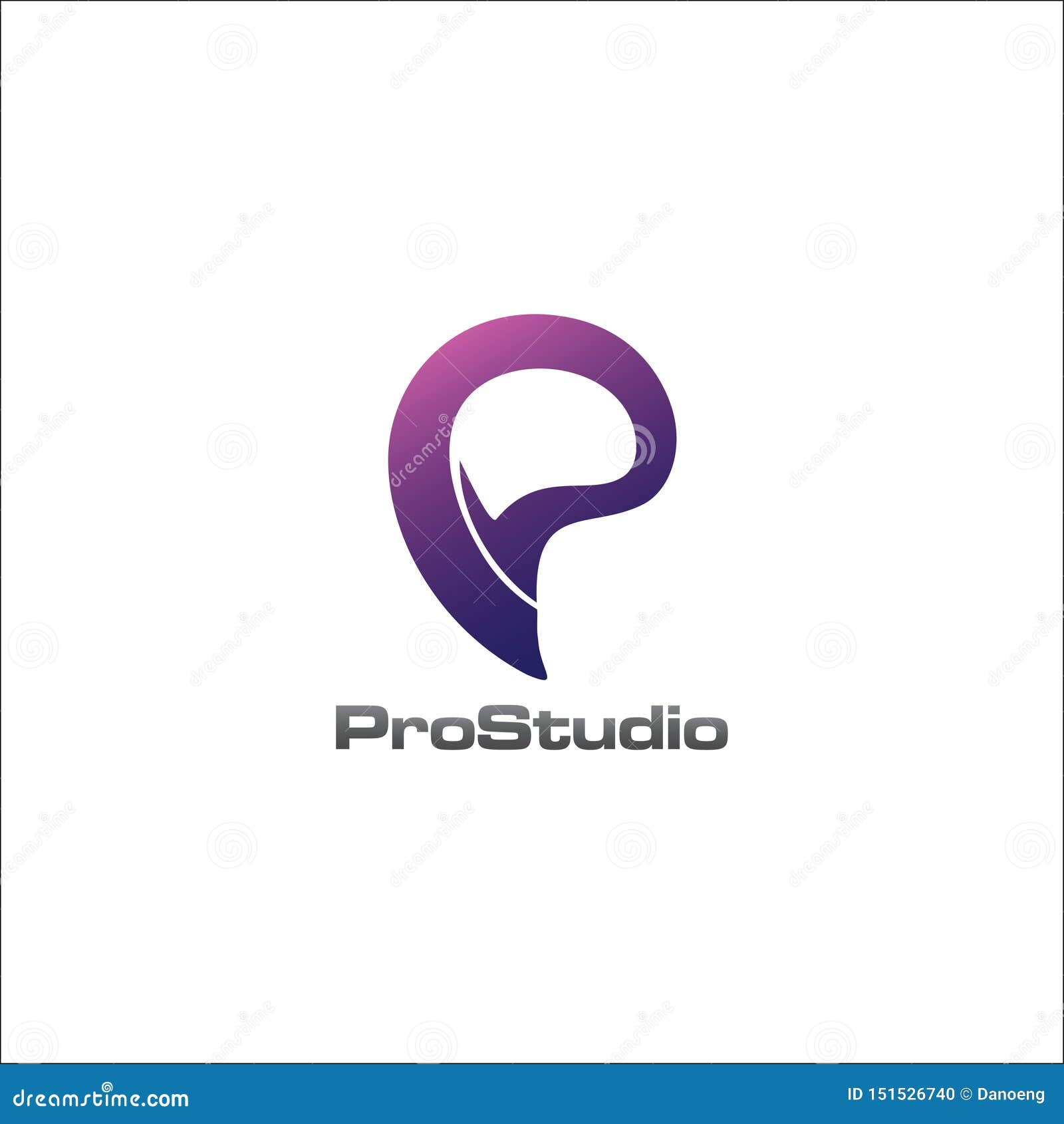 Pro Studio, Abstract P Letter Logo. Stock Illustration - Illustration ...