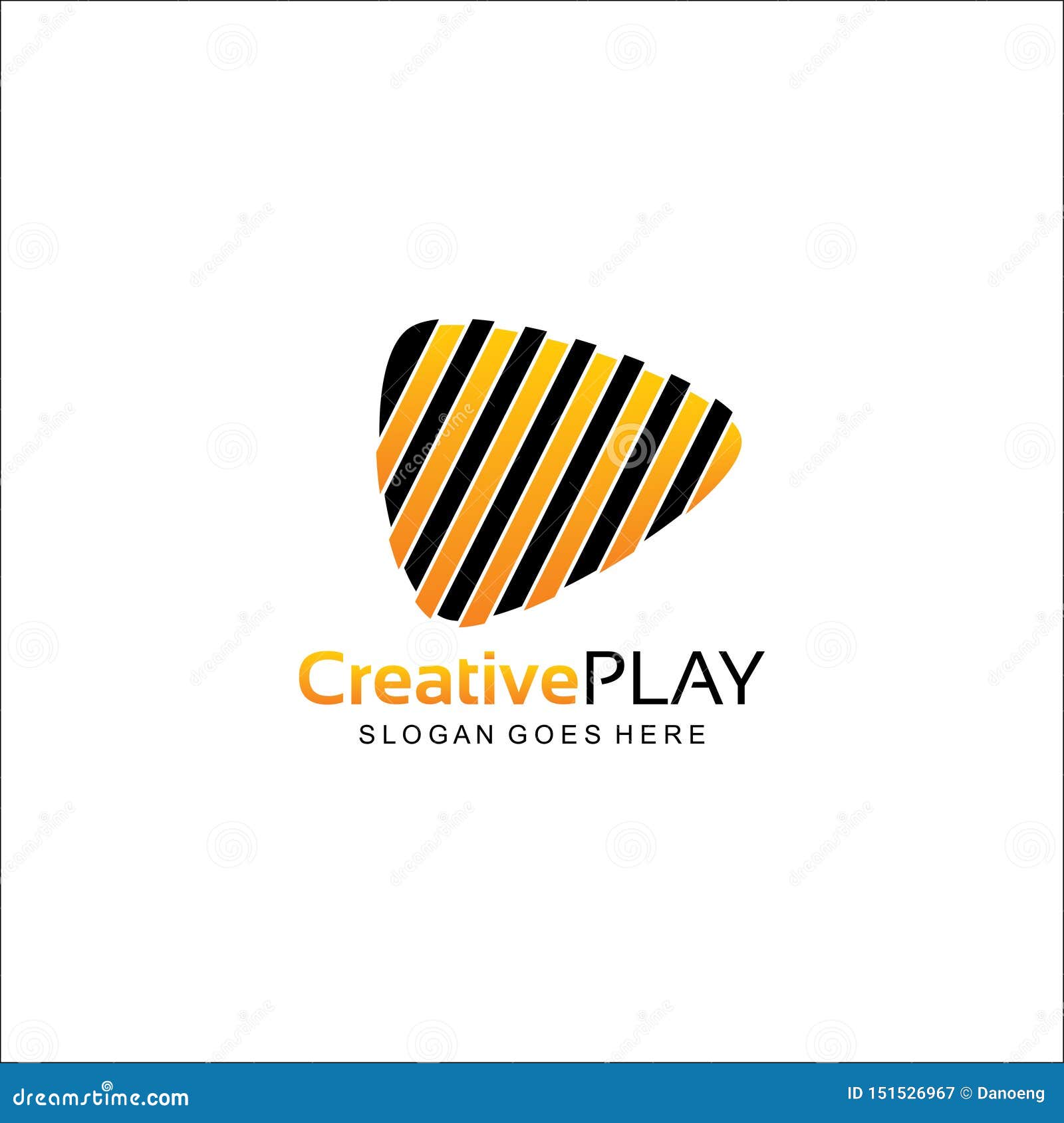Creative play logo design stock image. Image of design - 151526967