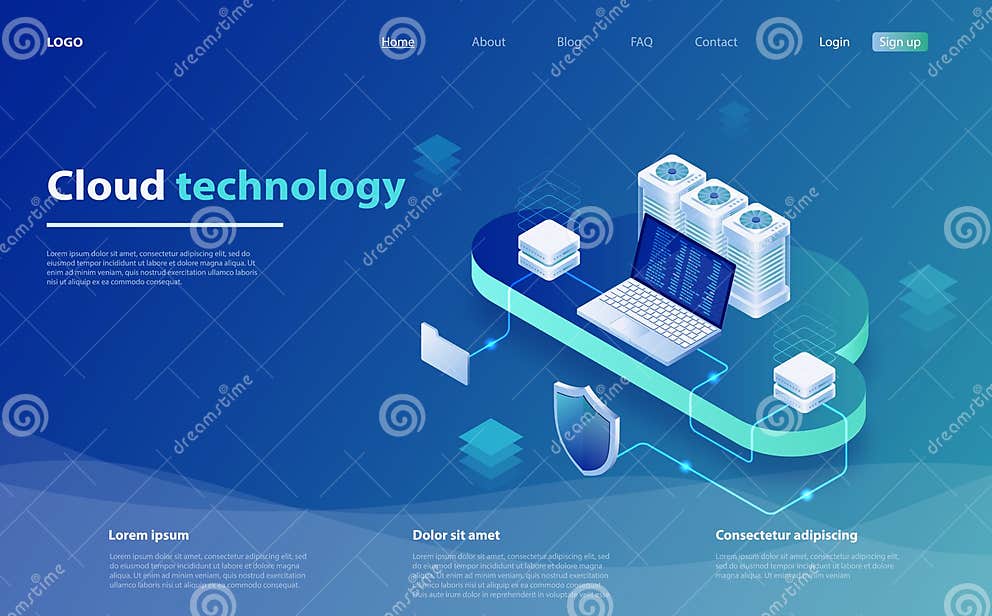 Web Cloud Technology Business. Internet Data Services. Cloud Data Storage. Cloud Computing ...