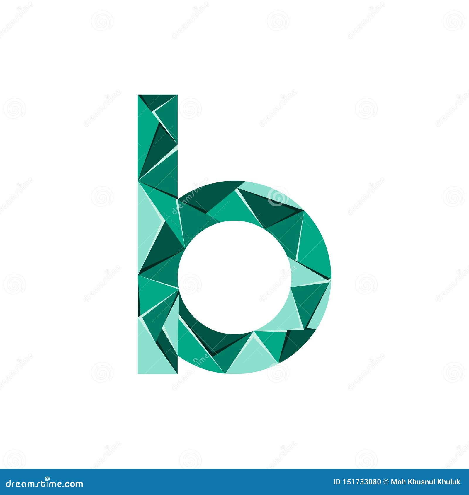Initial Letter B Abstract Triangle Logo Vector Stock Vector ...