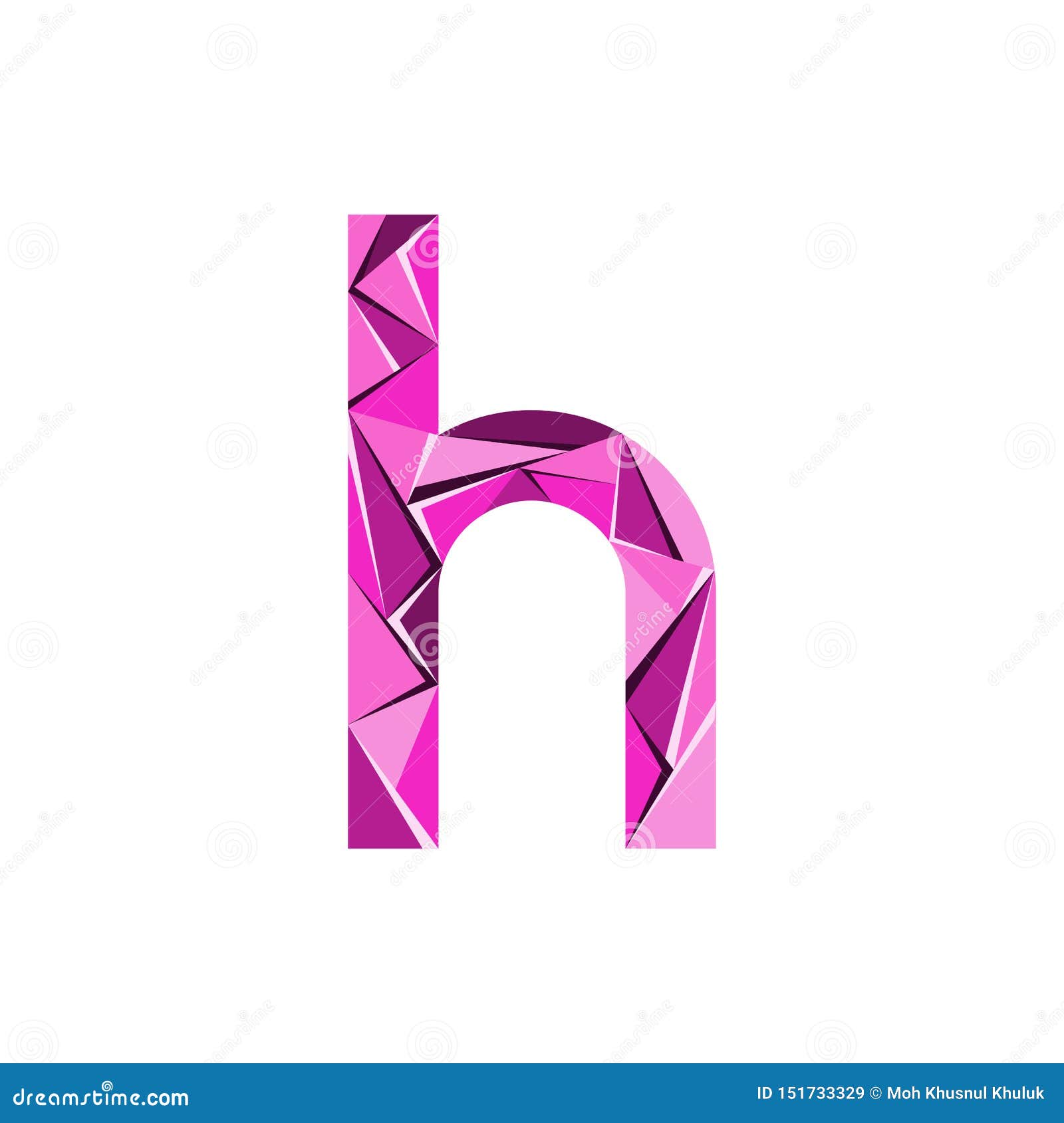 Initial Letter H Abstract Triangle Logo Vector Stock Vector ...