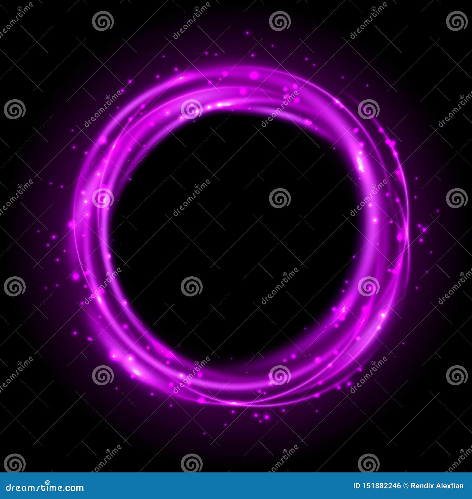 Round violet shiny stock vector. Illustration of dark - 151882246