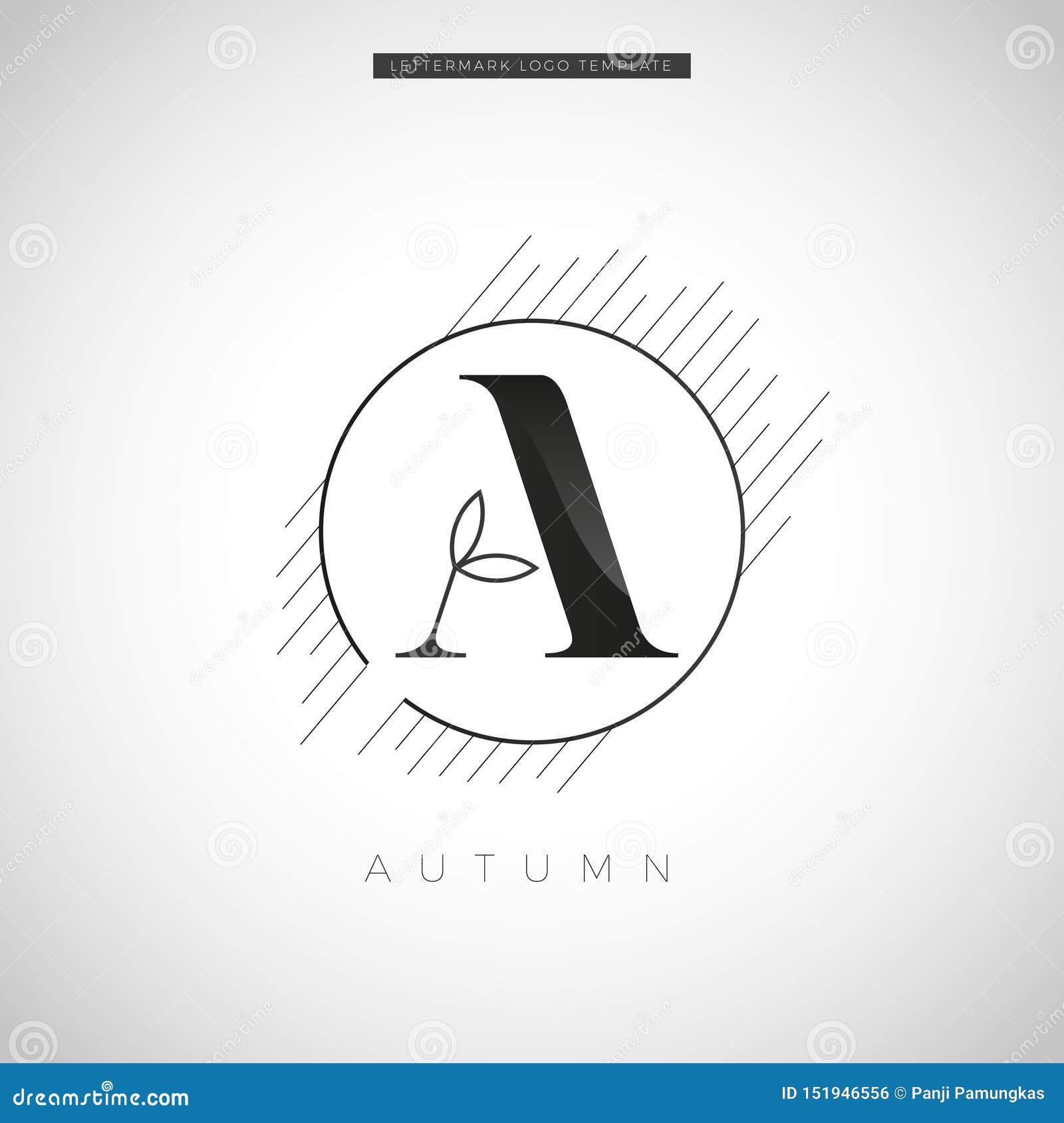 Simple Monogram Letter Type a Logo Design Template Stock Illustration ...