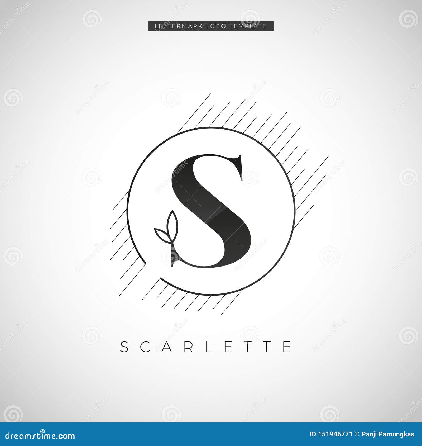 Simple Monogram Letter Type S Logo Design Stock Illustration ...