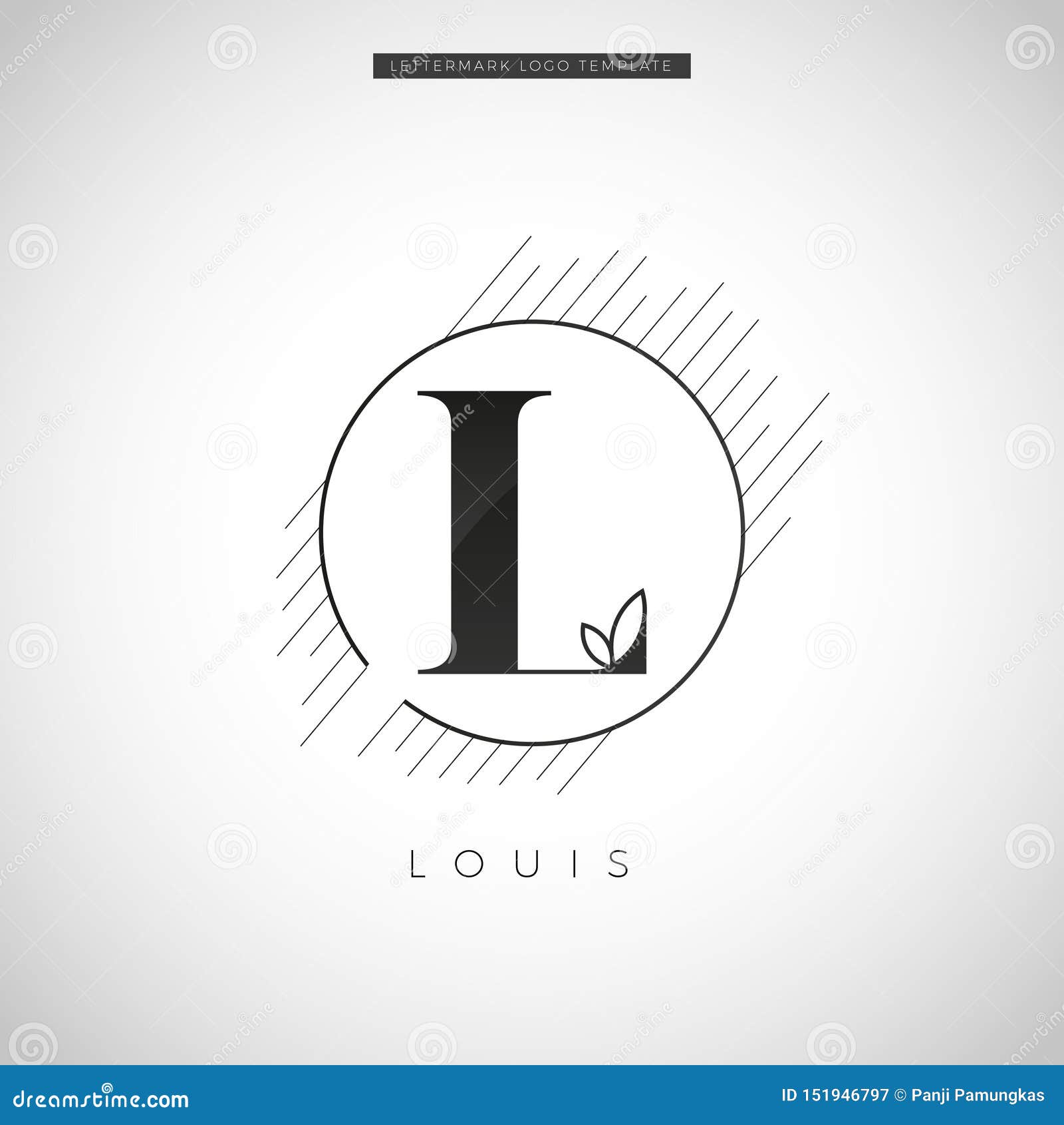 Simple Monogram Letter Type L Logo Design Stock Illustration ...