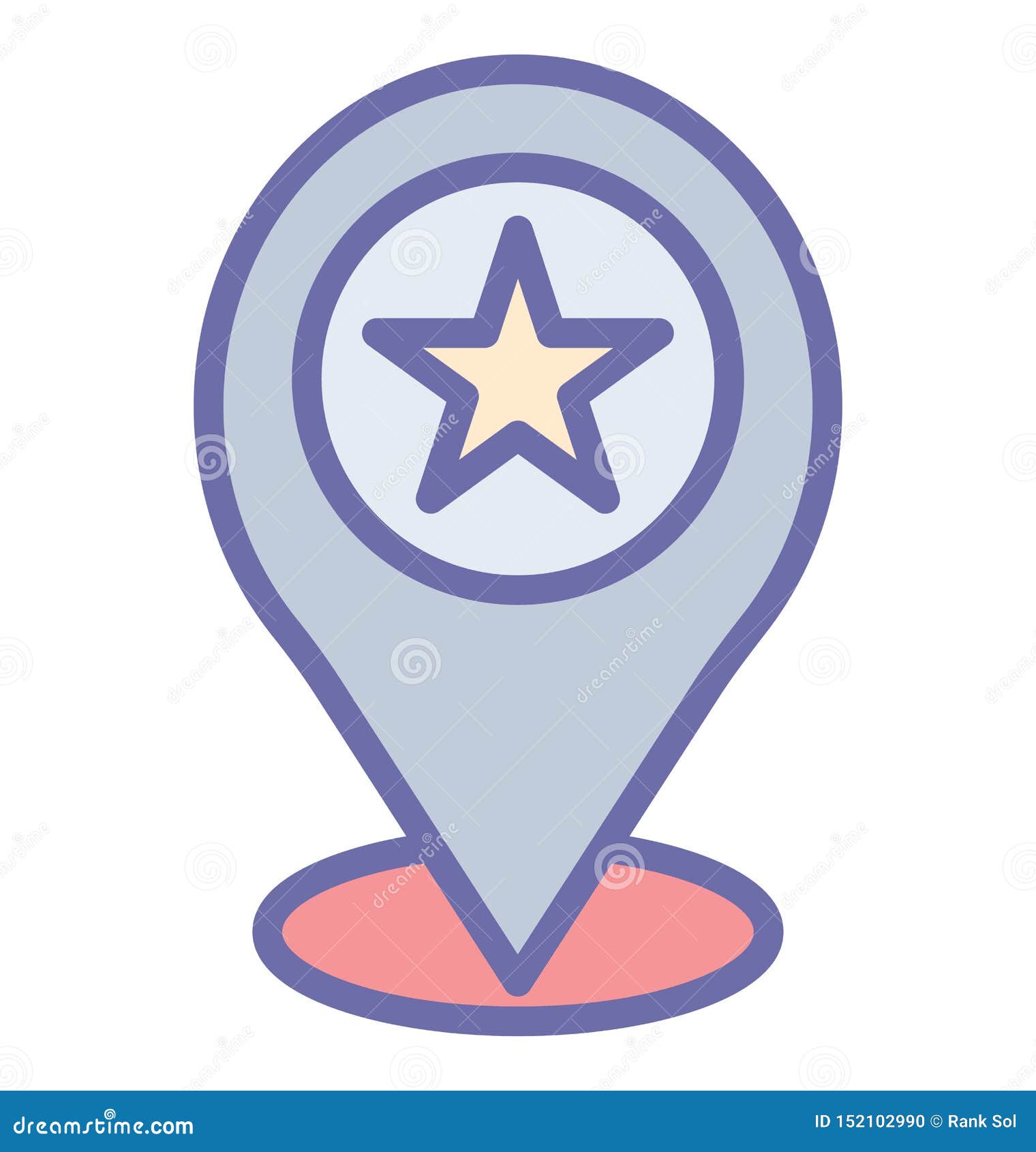 Favorite Location Isolated Vector Icon Which Can Easily Modify or Edit ...