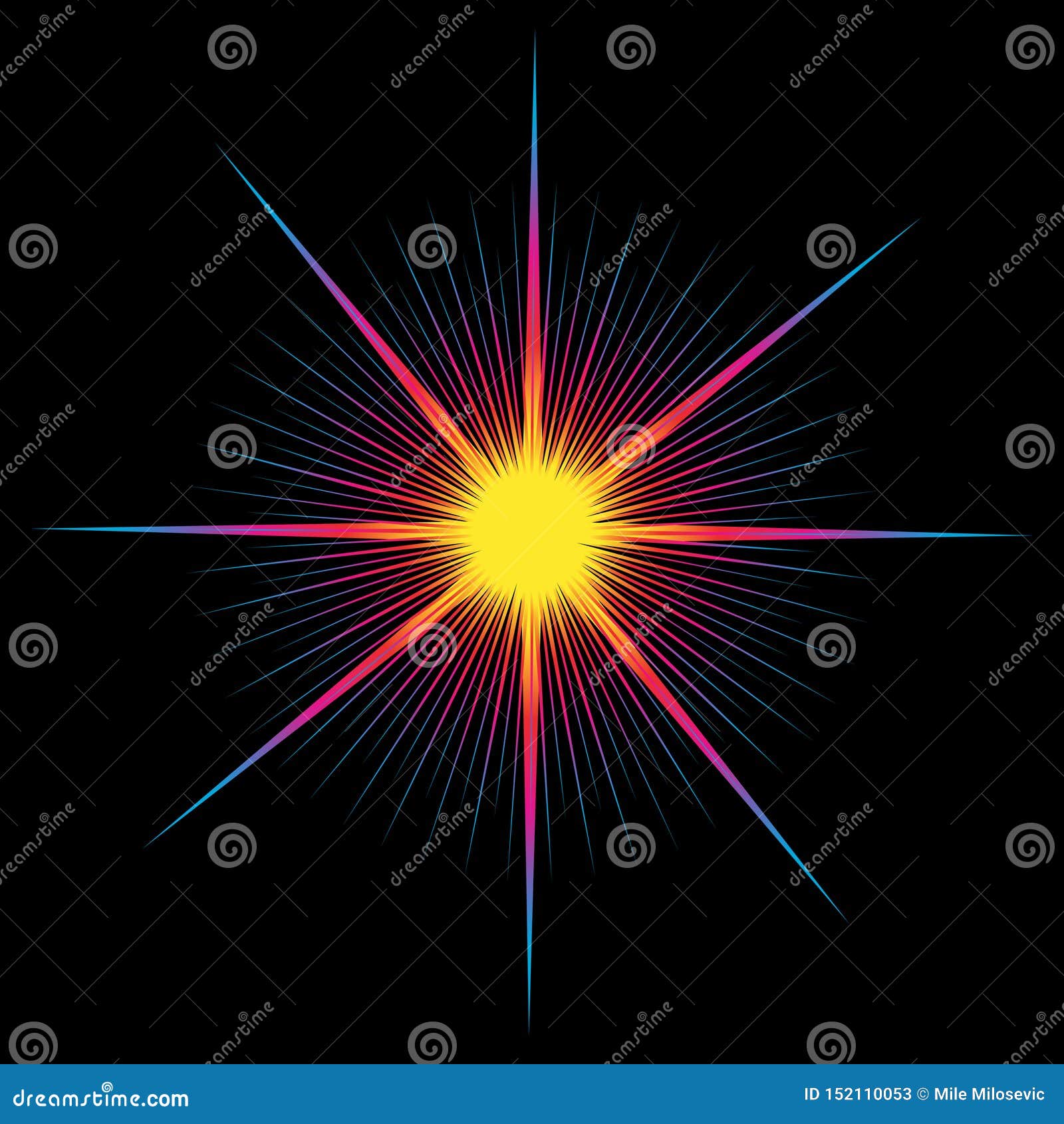 Abstract Sunburst Background for Design. Sunburst Effect. Vector ...