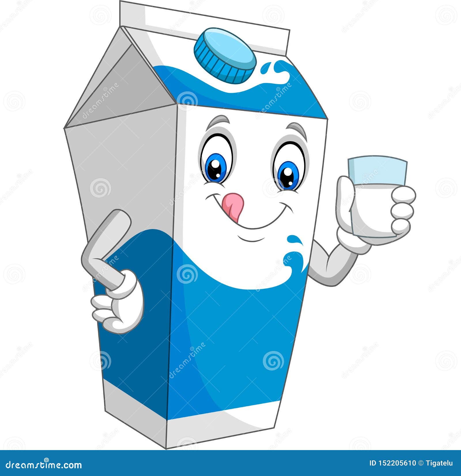 Glass Of Milk Cartoon
