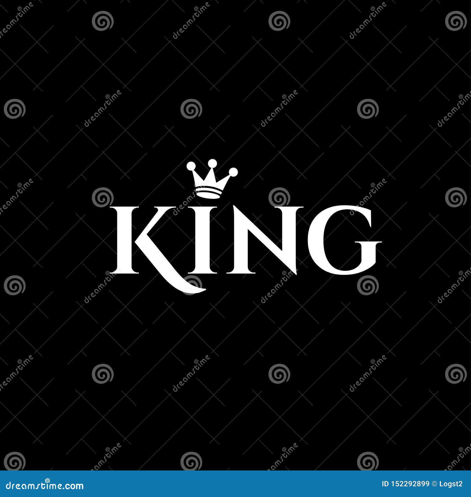 King Vector Logo. King Icon. King Inscription Stock Vector ...