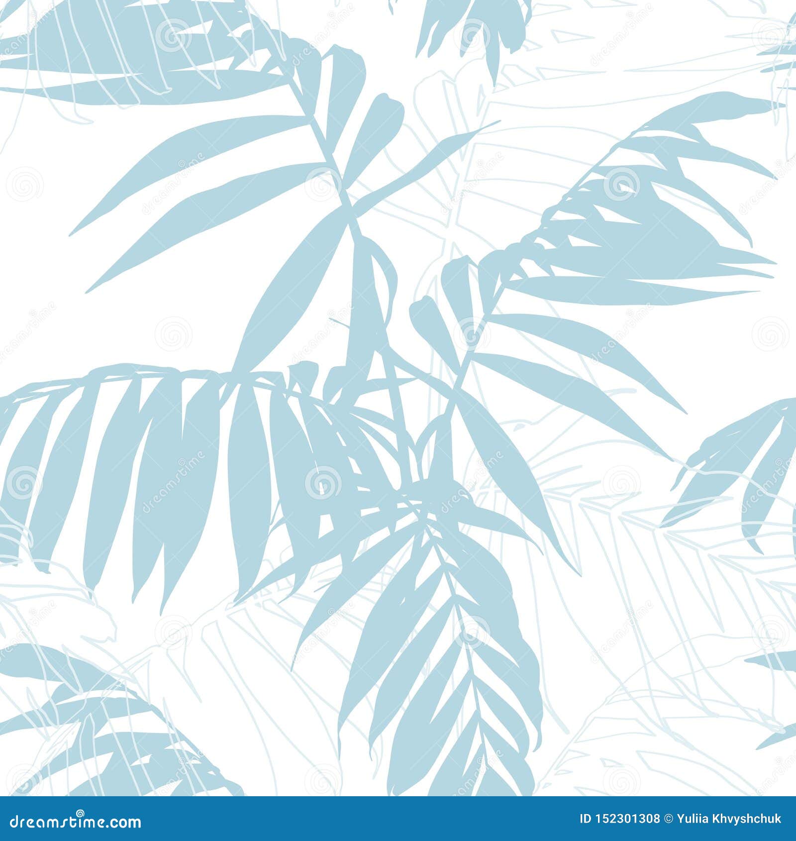Blue Palm Tree Leaves Stock Illustrations – 12,942 Blue Palm Tree ...