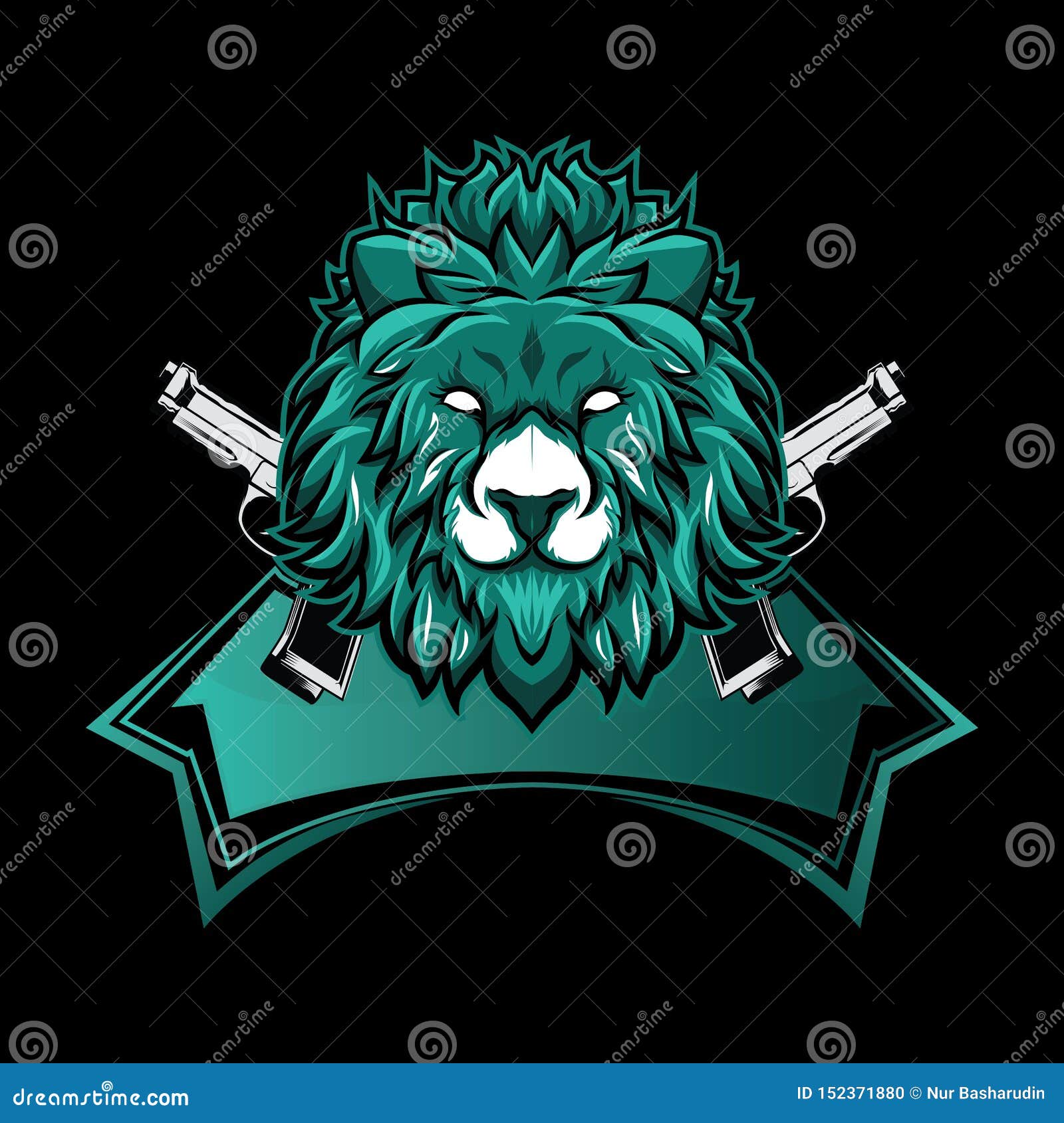 Lion Esport Mascot Logo Gaming Stock Vector - Illustration of logo ...