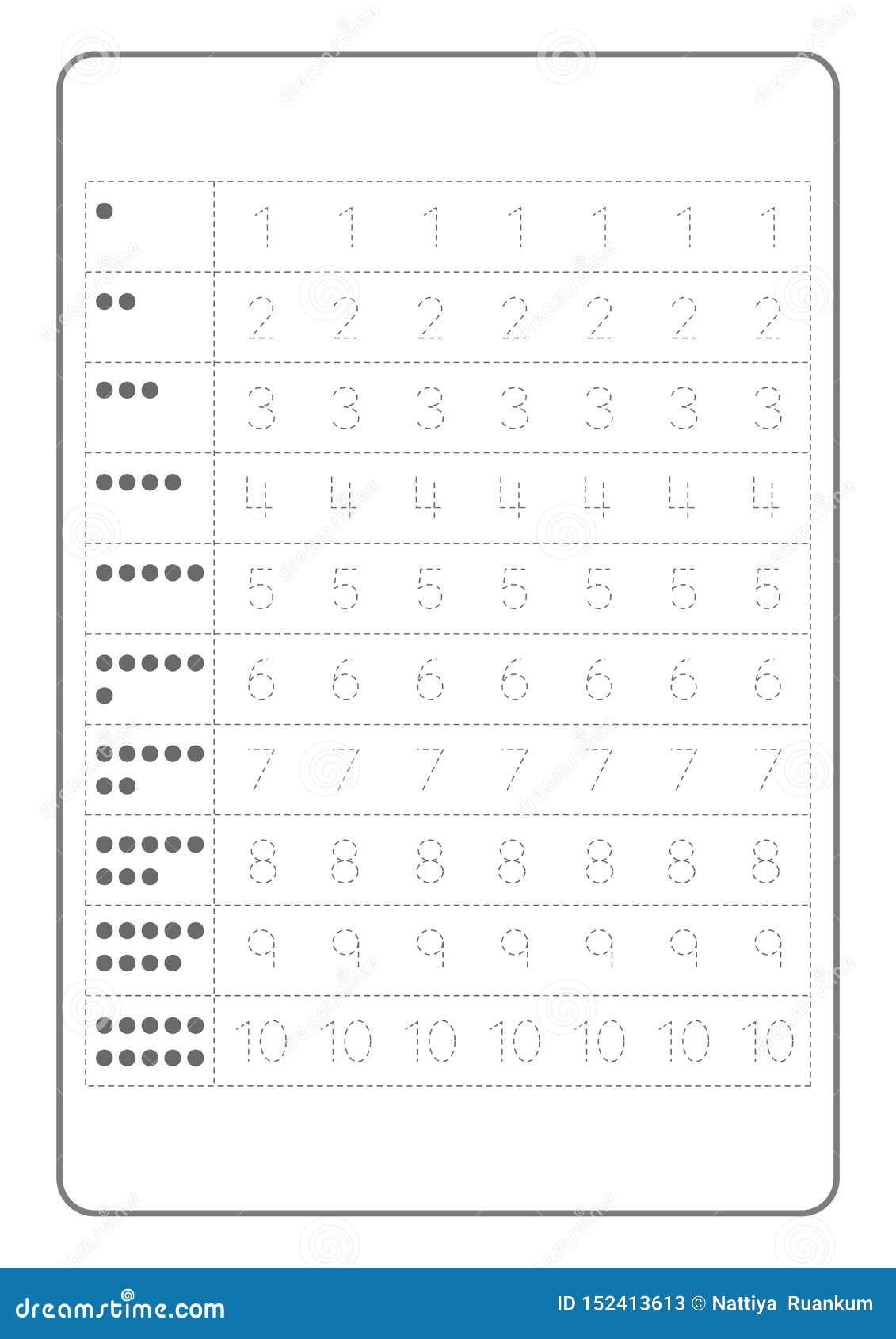 Free Handwriting Numbers Tracing Pages For Writing Numbers Learning ...