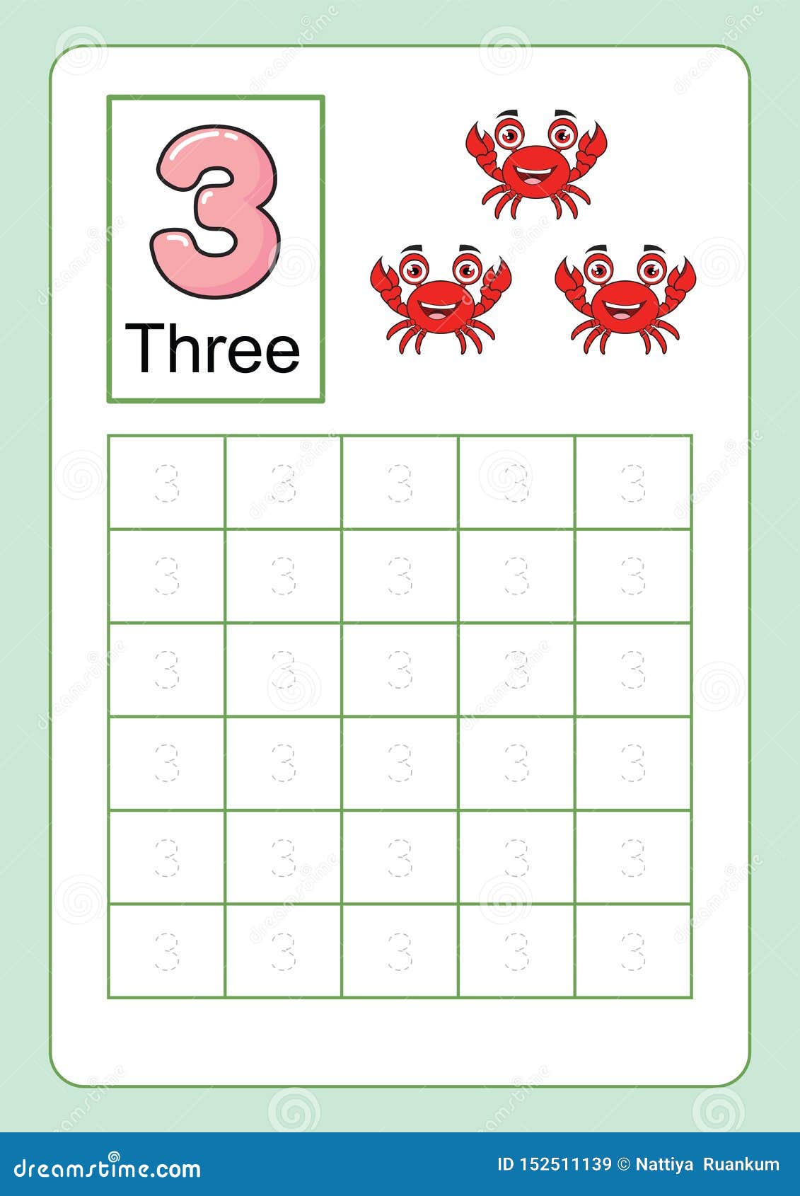 Number Tracing and Writing Tracing Worksheet for Kindergarten Learning ...