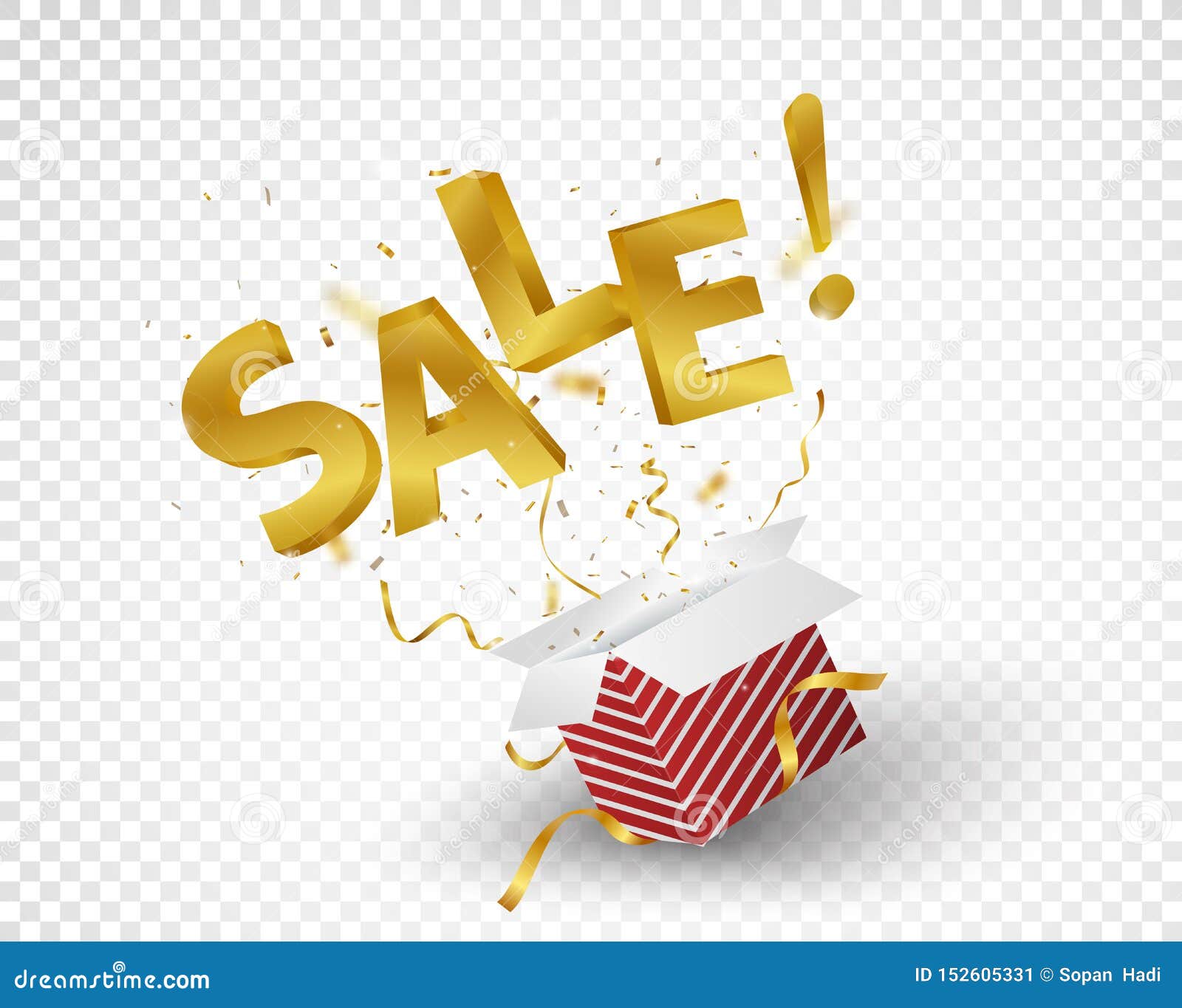 Sale Celebrations with Confetti Isolated on Transparent Background ...