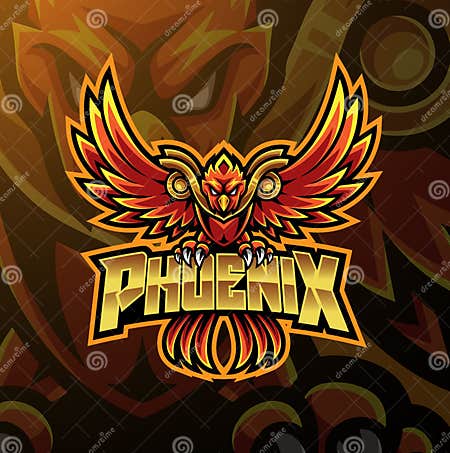 Phoenix Sport Mascot Logo Design Stock Vector - Illustration of fenix ...