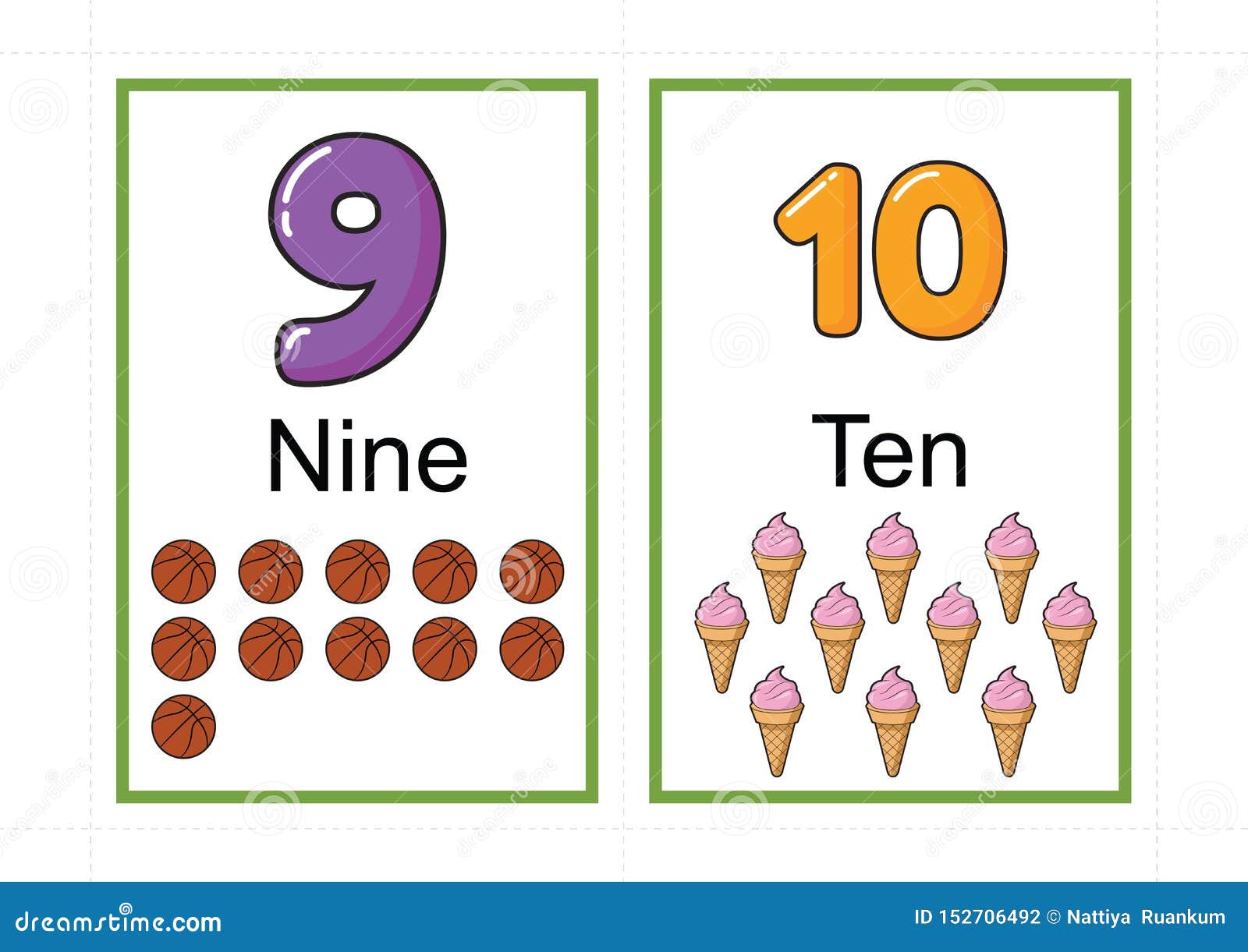 Printable Number Flashcards For Teaching Number Flashcards Number Flash ...