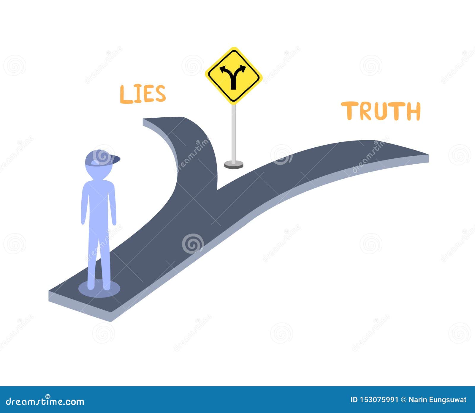 The Intersection Allows You To Choose between Truth and Lies. Decision ...