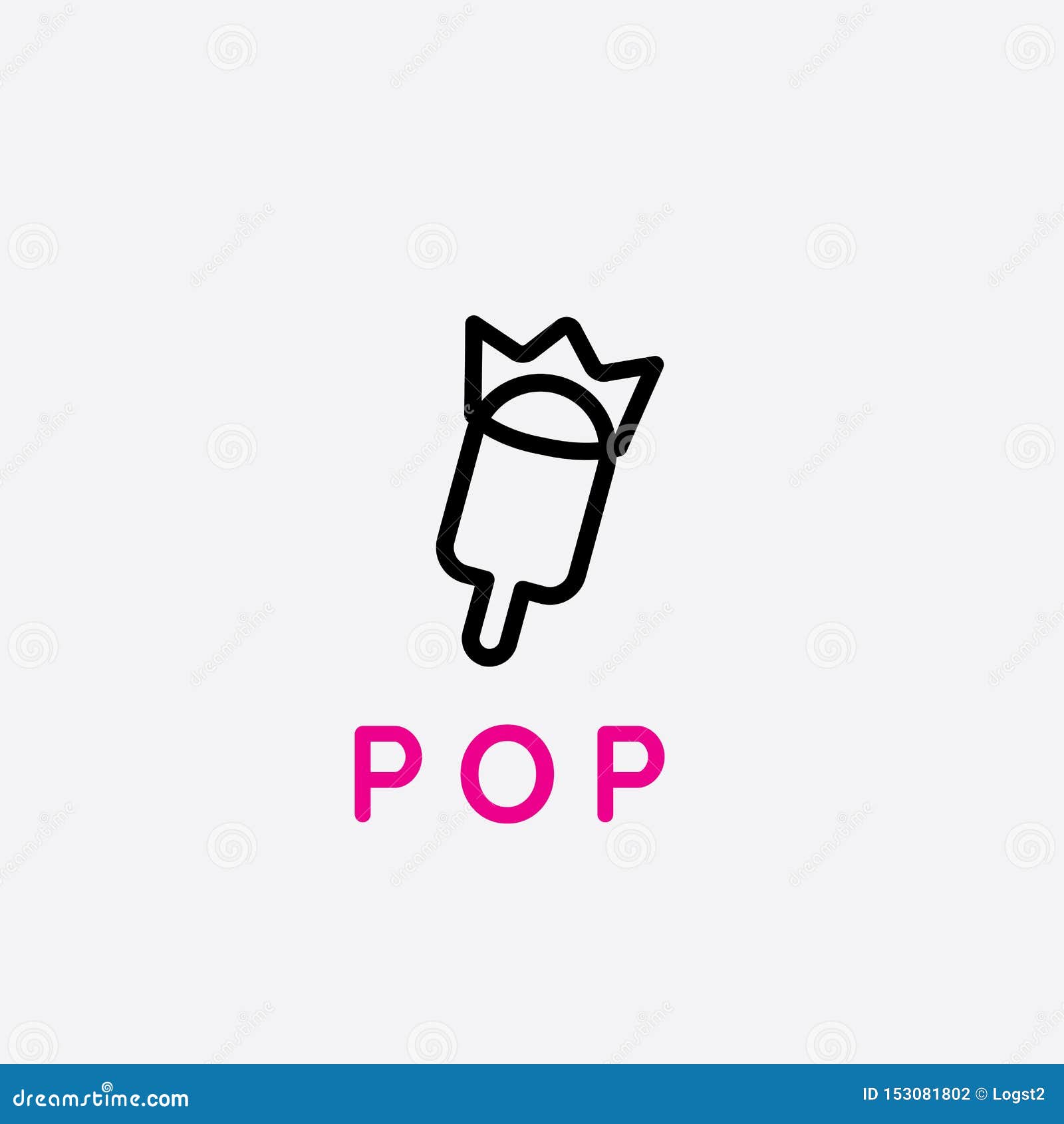 Popsicle Logo Clipart Set. Sweet Popsicle Ice Cream Clip Art Icon ...