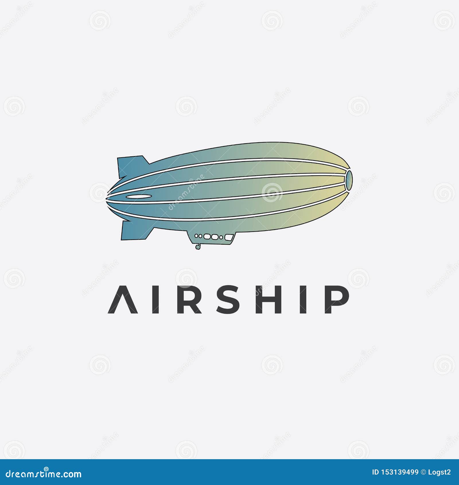Airship Vector Logo Design. Airship Vector Icon Stock Vector ...