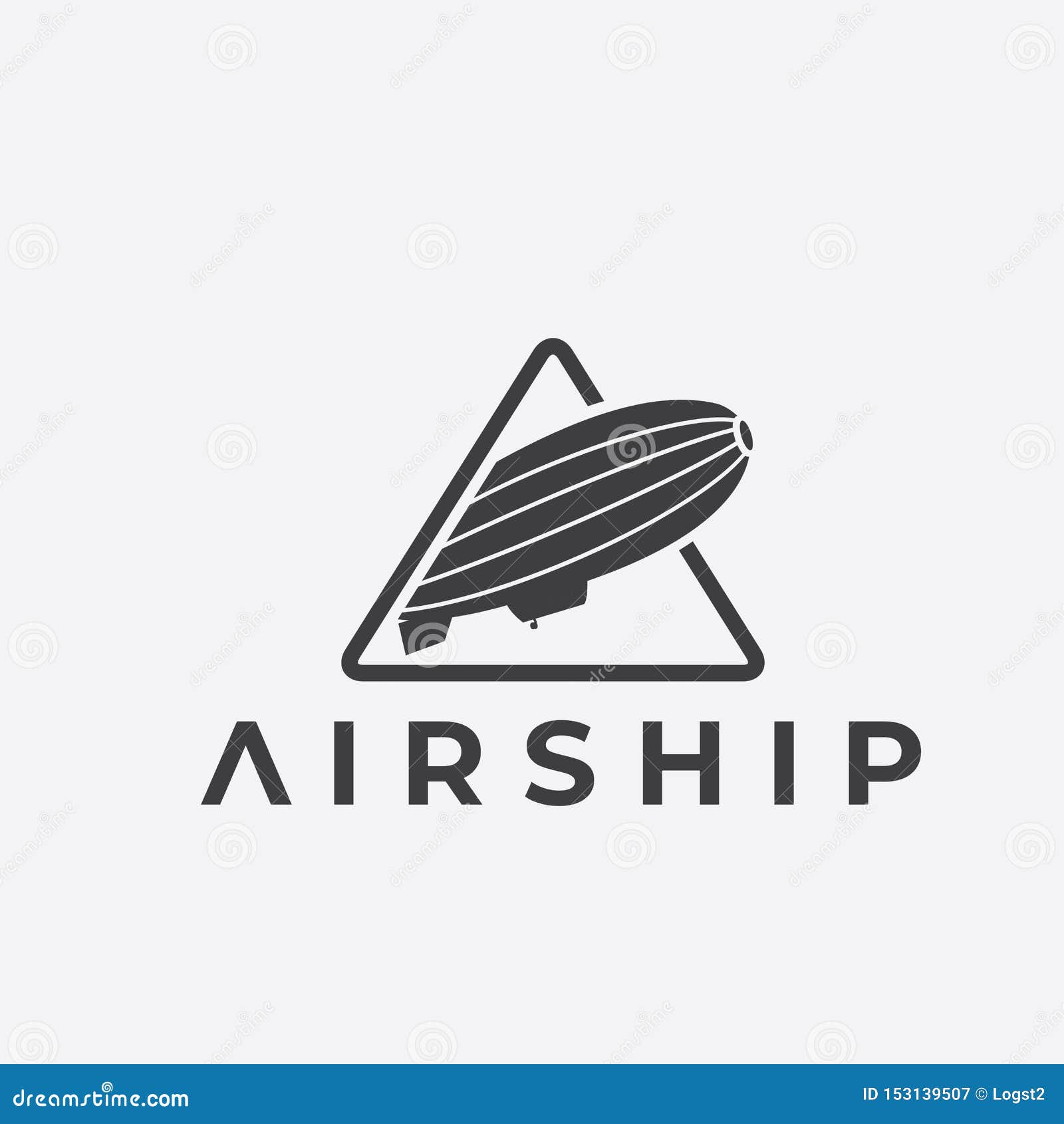Airship Vector Logo Design. Airship Vector Icon Stock Vector ...