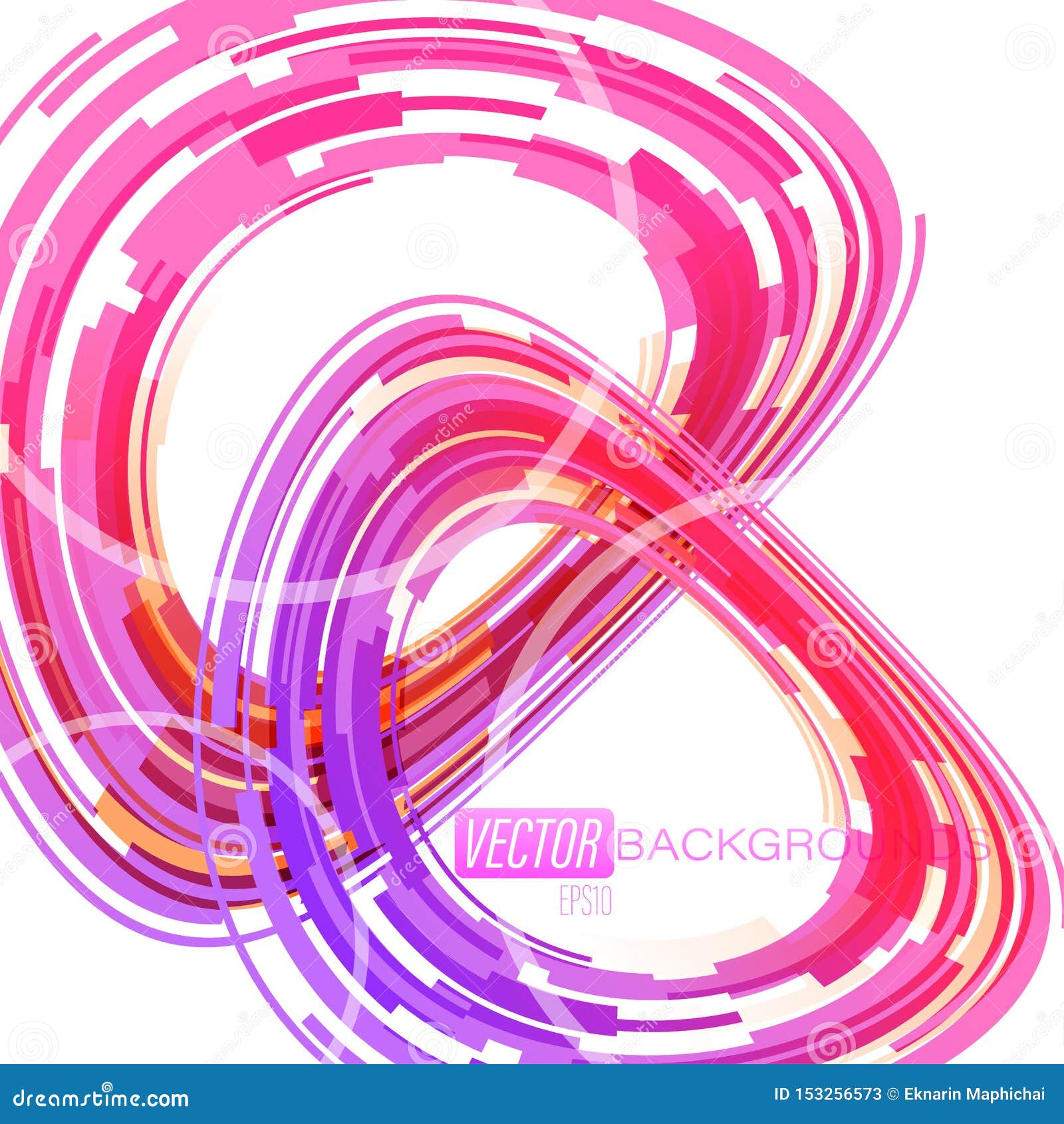 Colorful Shapes Circle Motion on a White Stock Vector - Illustration of ...