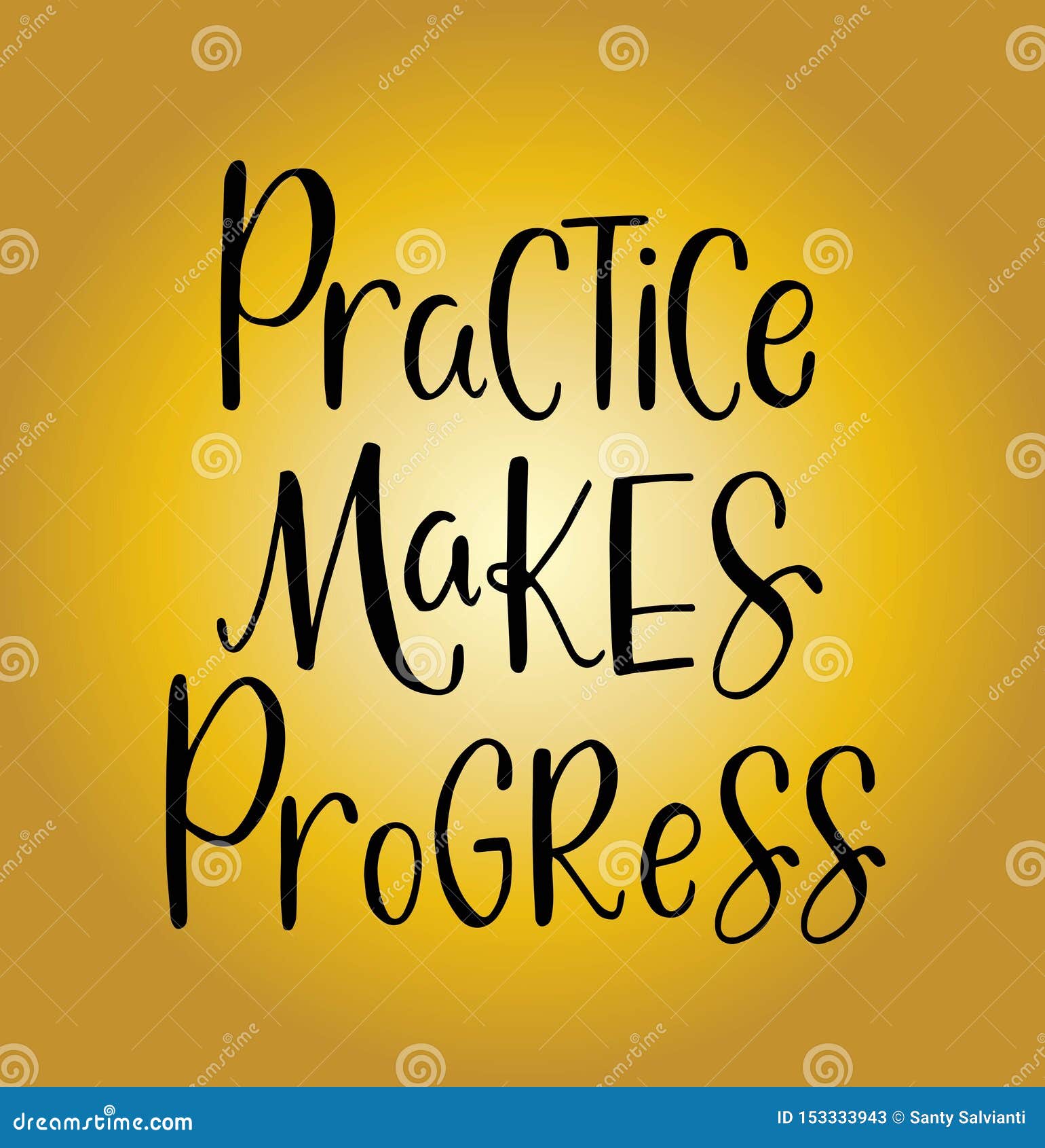 Practice Makes Progress, Hand Drawn Typography Poster. T Shirt Hand ...