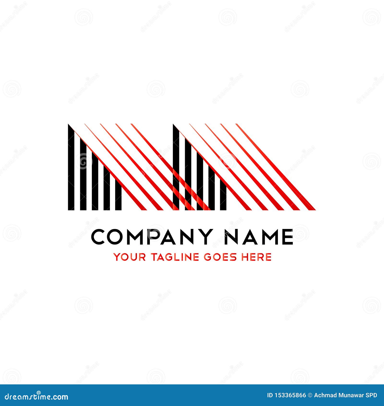 Letter M Line for Company Design Logo Branding Letter Element Stock ...