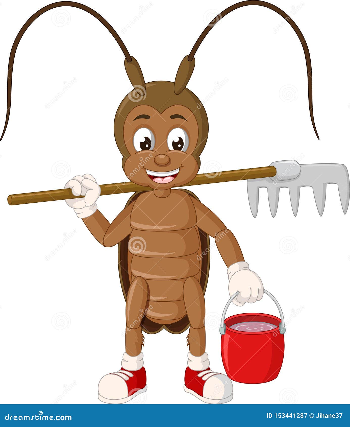 Big Brown Cockroach (cucaracha) Royalty-Free Cartoon | CartoonDealer ...