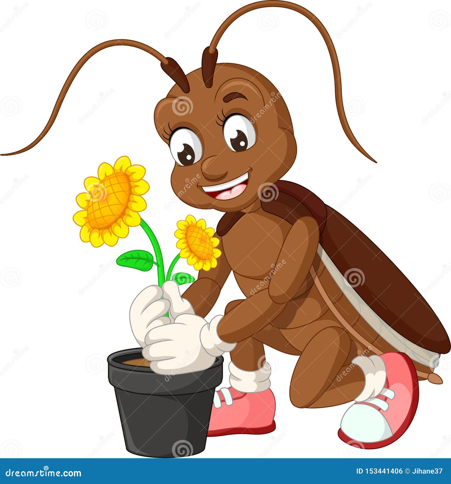 Walking Cockroach Sprite Stock Image | CartoonDealer.com #41678473