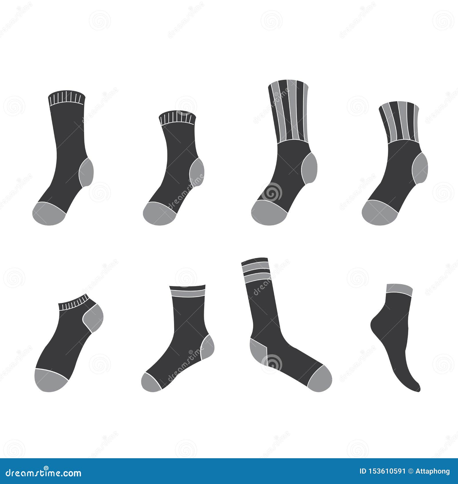 Sock Clipart Sock Drawing Sock Icon Symbol Isolated on White Background ...