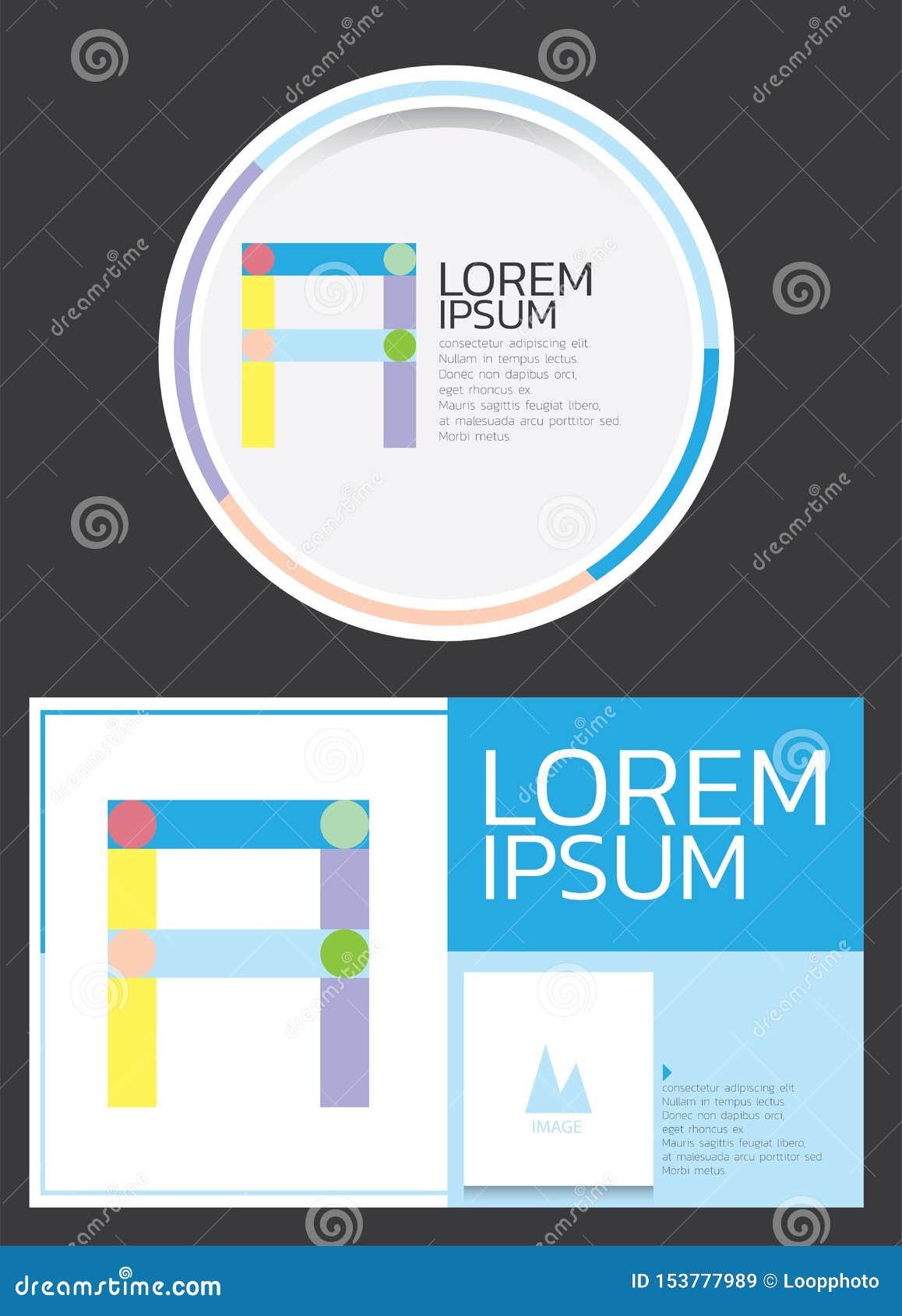 A Letter on Label. Space Photo and Text Stock Vector - Illustration of ...