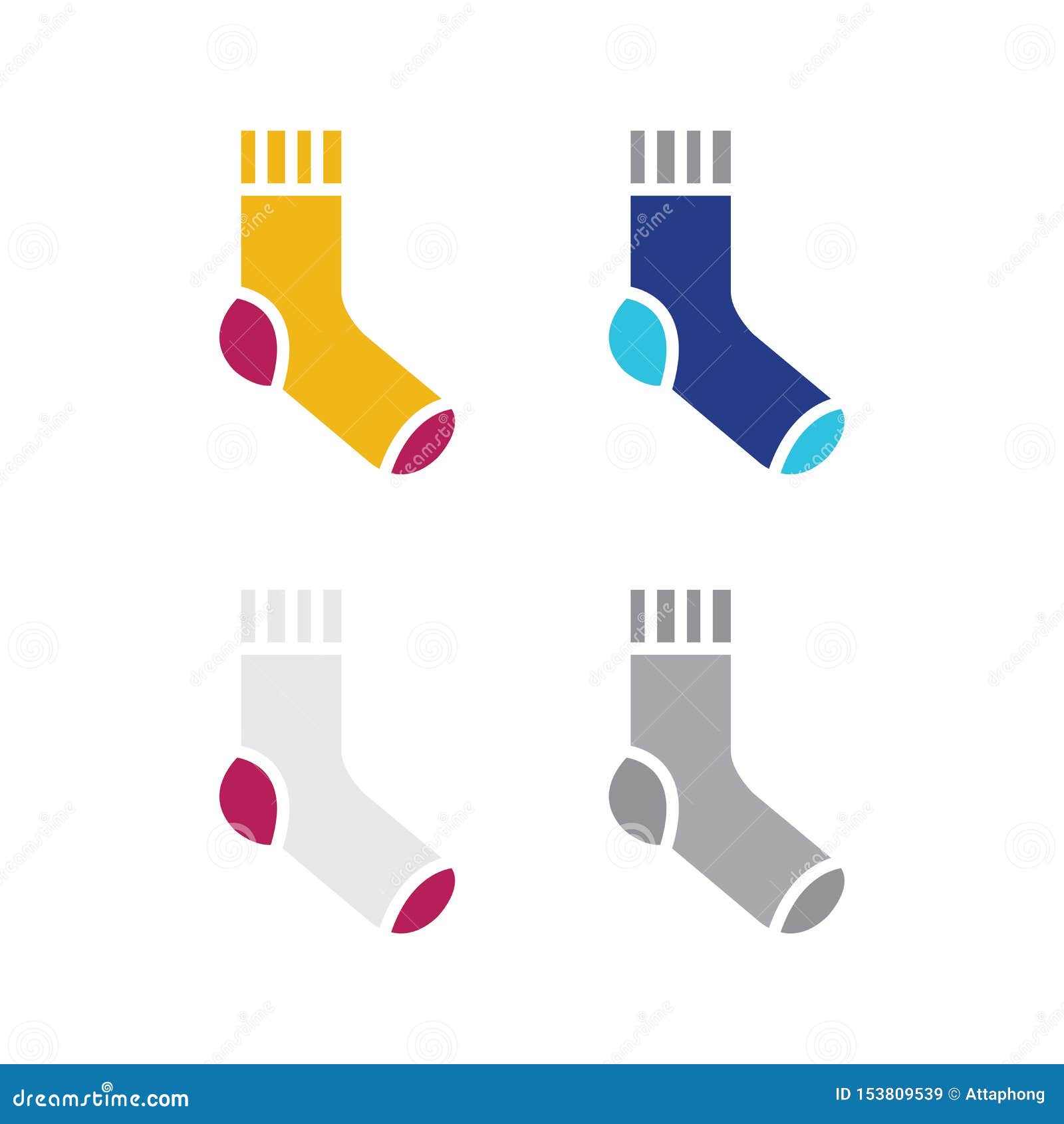 Sock Clipart Sock Drawing Sock Icon Symbol Isolated On White Background ...