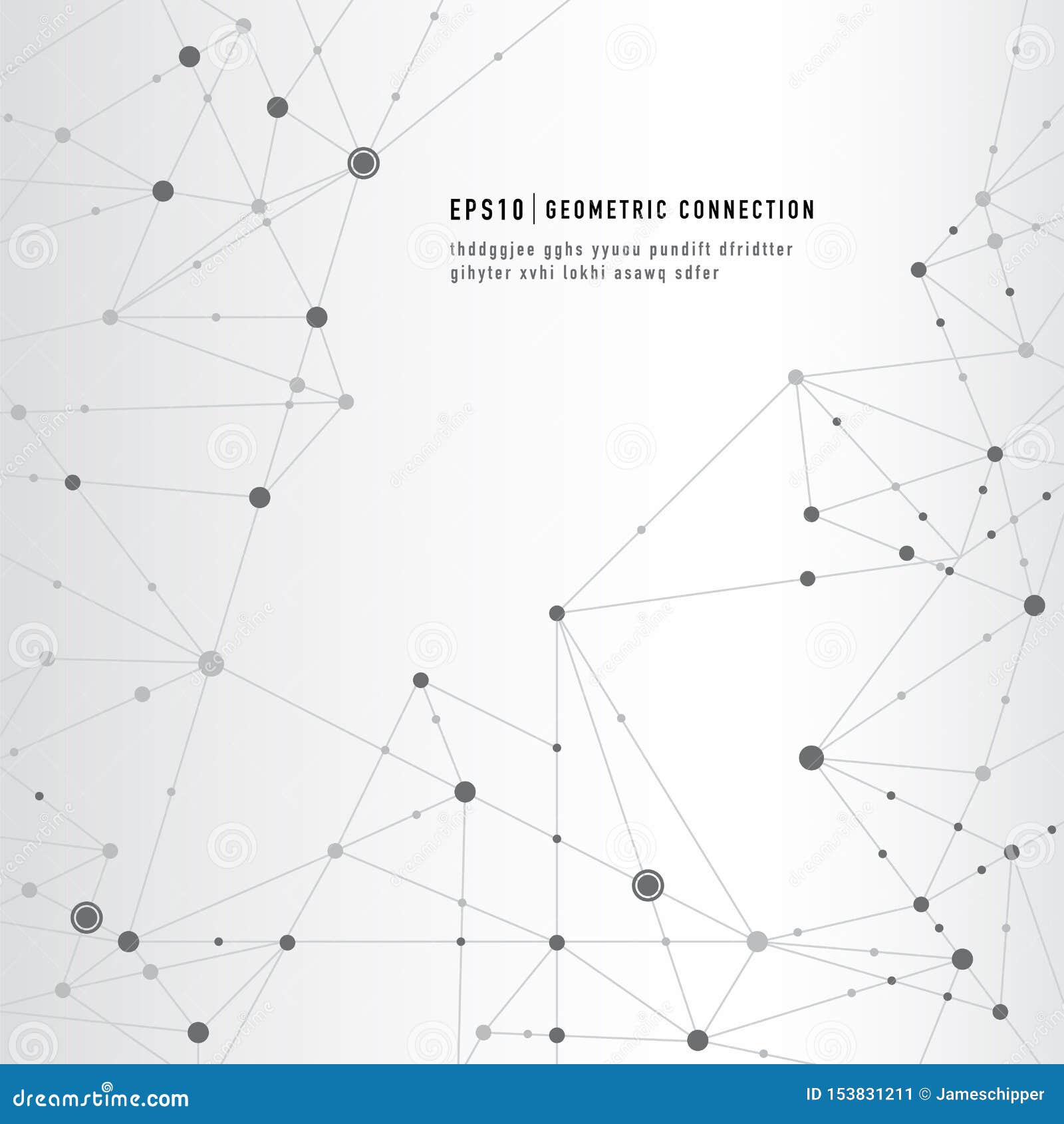 Geometric Connection Background Stock Vector - Illustration of abstract ...