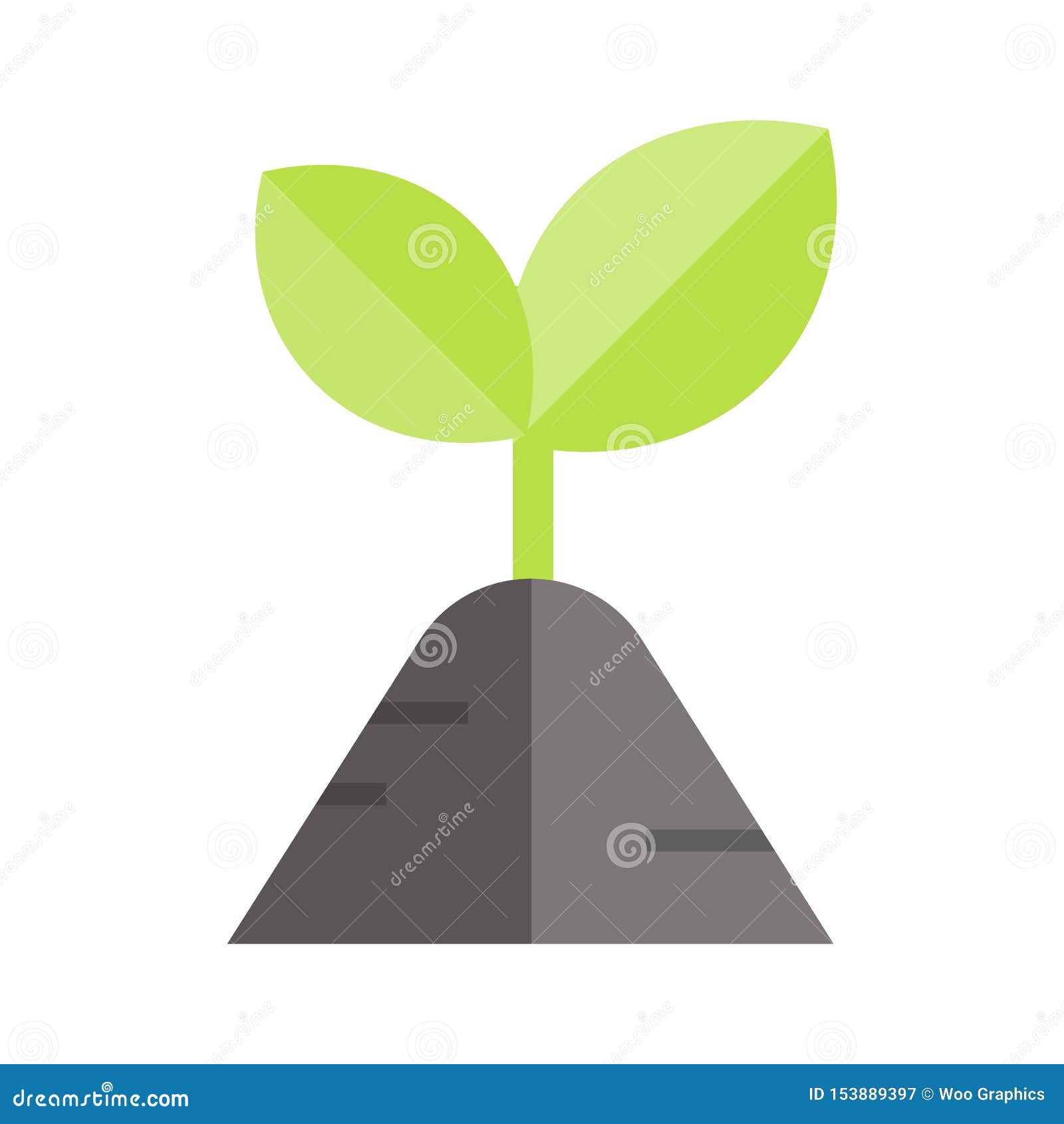 Plant Sampling Growing Icon. Flat Illustration Colored Vector Isolated ...