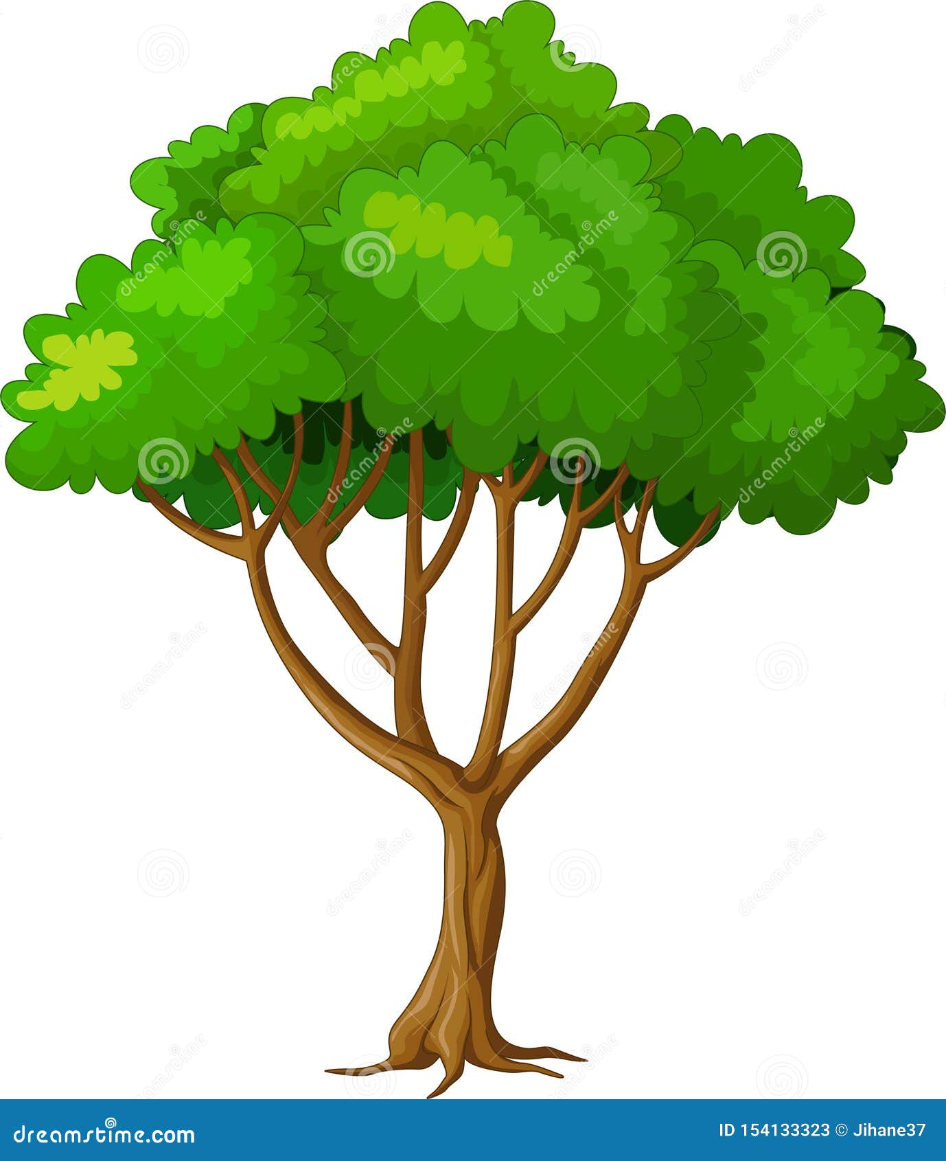 Cool Tree Cartoon Stock Illustration | CartoonDealer.com #47957839