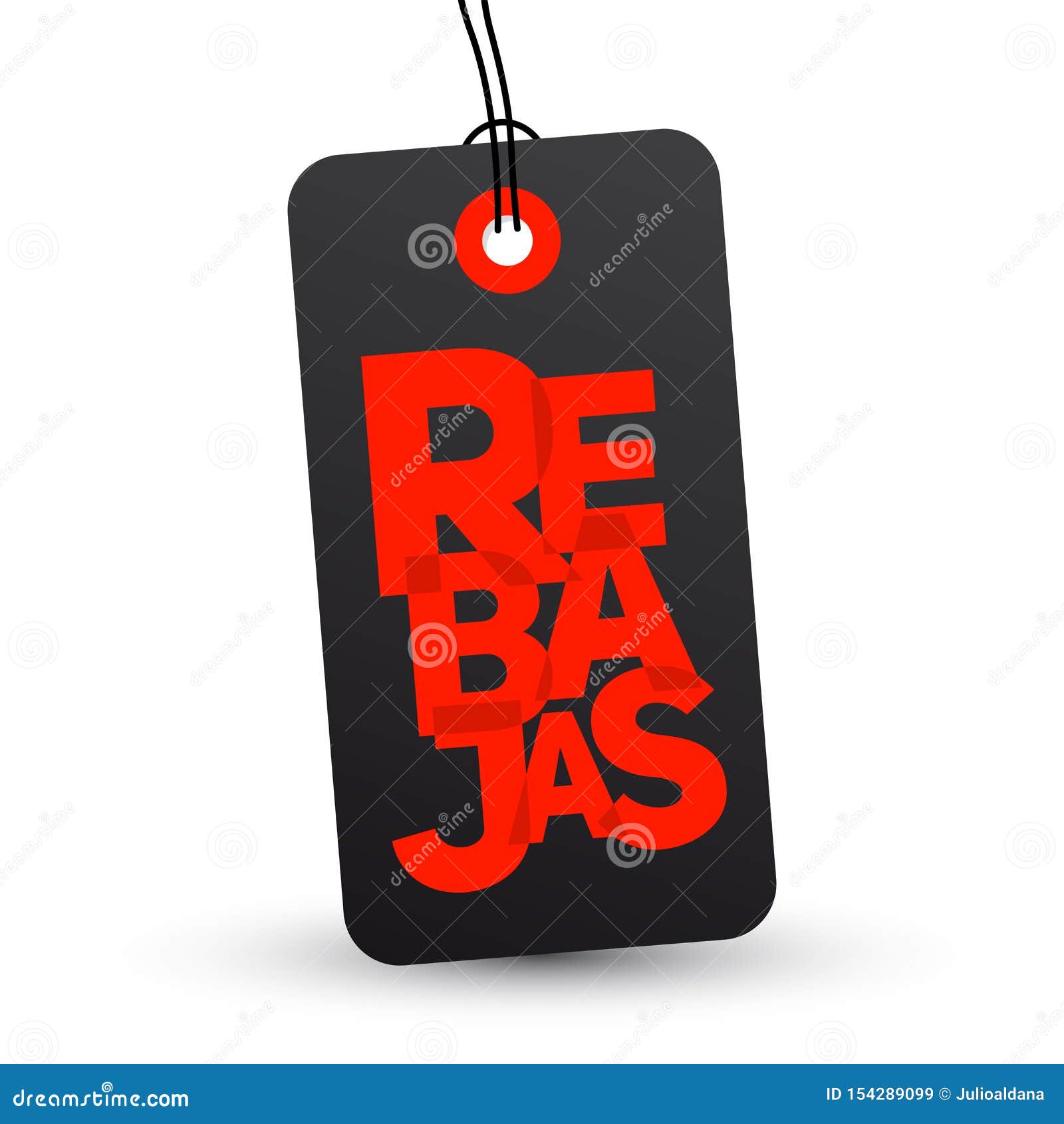 Rebajas, Discounts Spanish Text, Sale Vector Label Emblem. Stock Vector ...