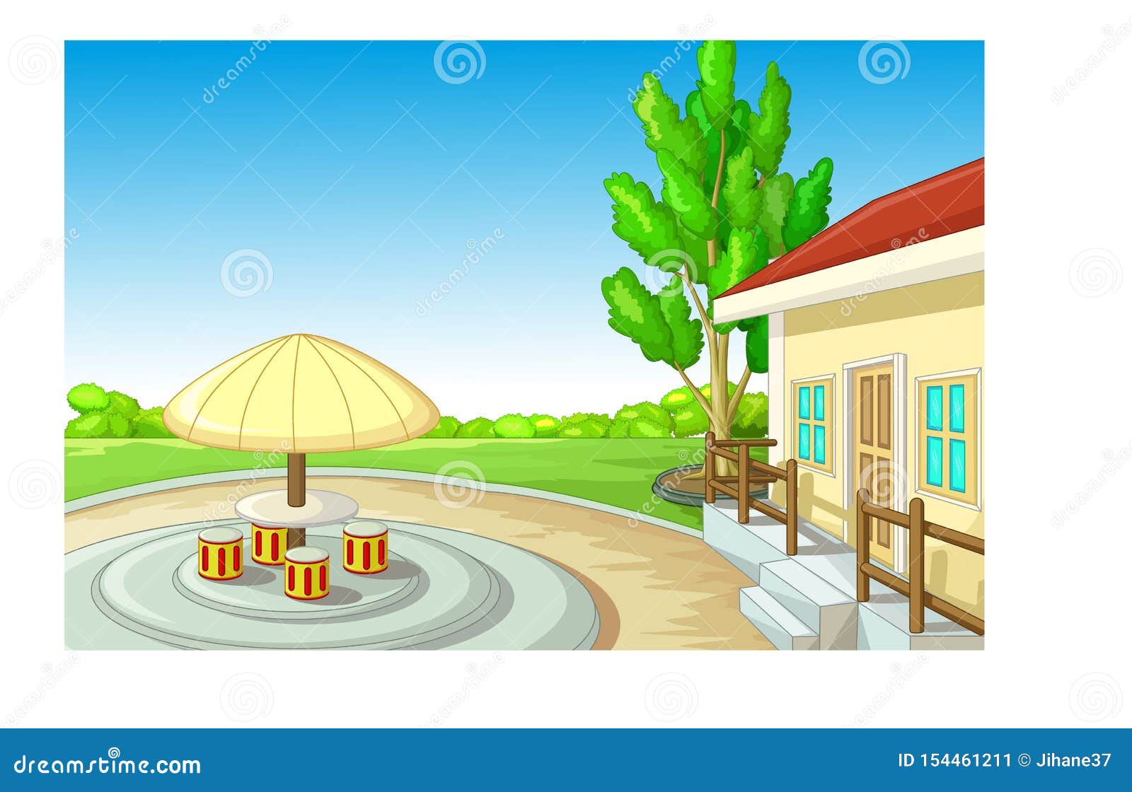 Funny Back Cartoon stock illustration. Illustration of character ...