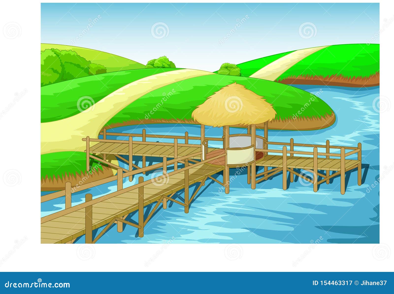 Funny Landscape Cartoon Stock Photo | CartoonDealer.com #154653540