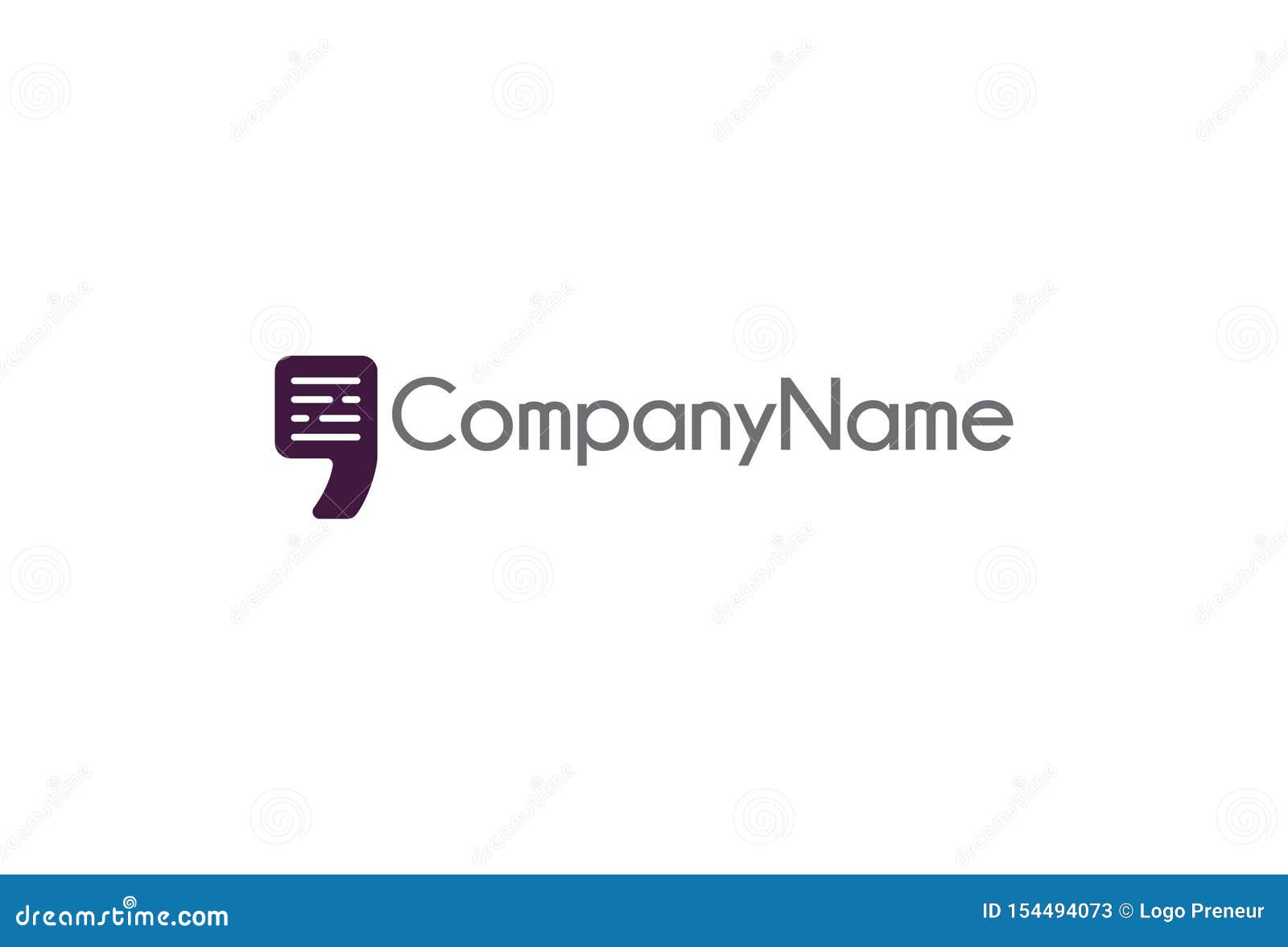 Vector Illustration of Quote Logo Design Stock Vector - Illustration of ...